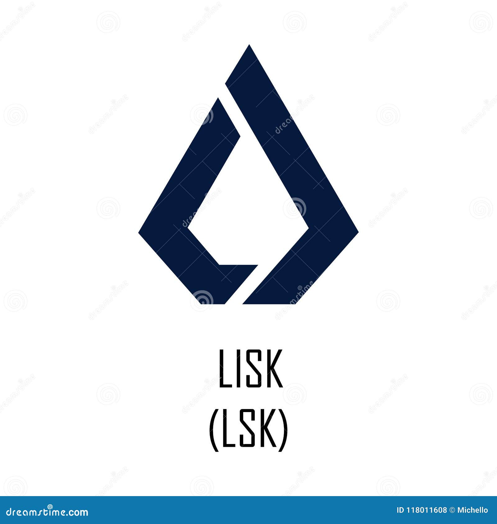 Cryptocurrency Lisk LSK Logo Vektor Abbildung - Illustration von ...