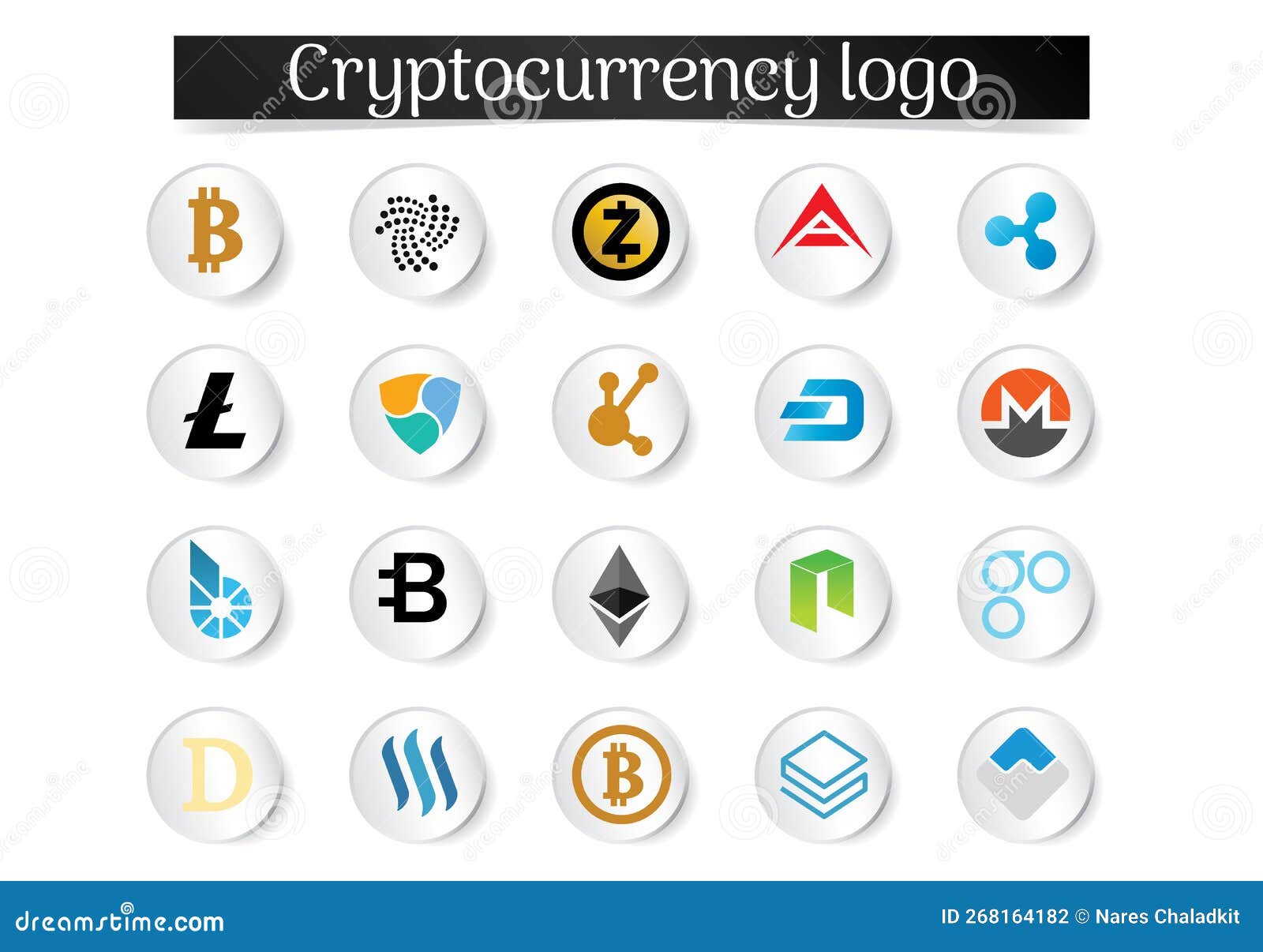 Cryptocurrency Logo stock vector. Illustration of melon - 268164182