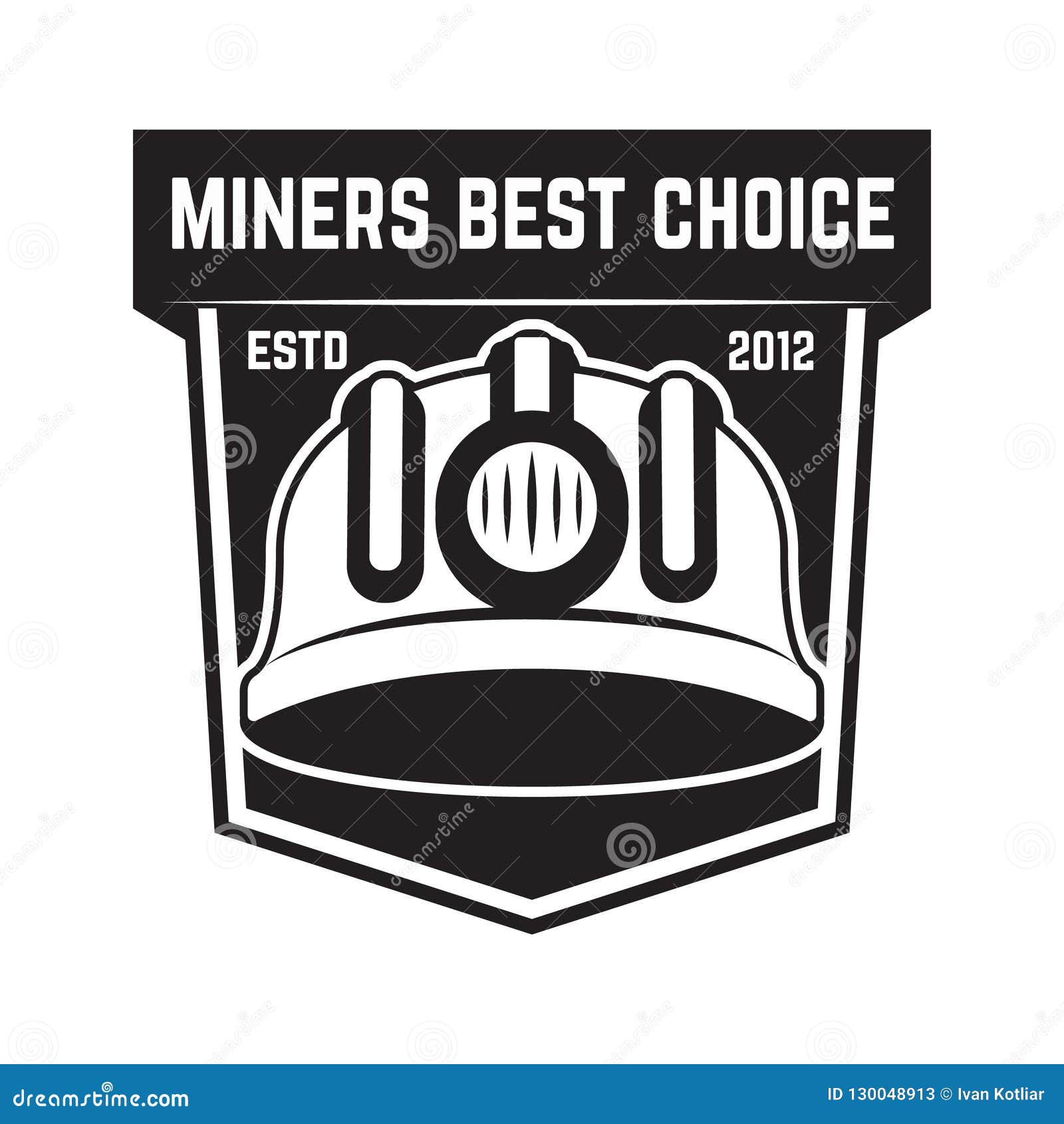 Cryptocurrency Mining Emblem Isolated on White Background. Design ...