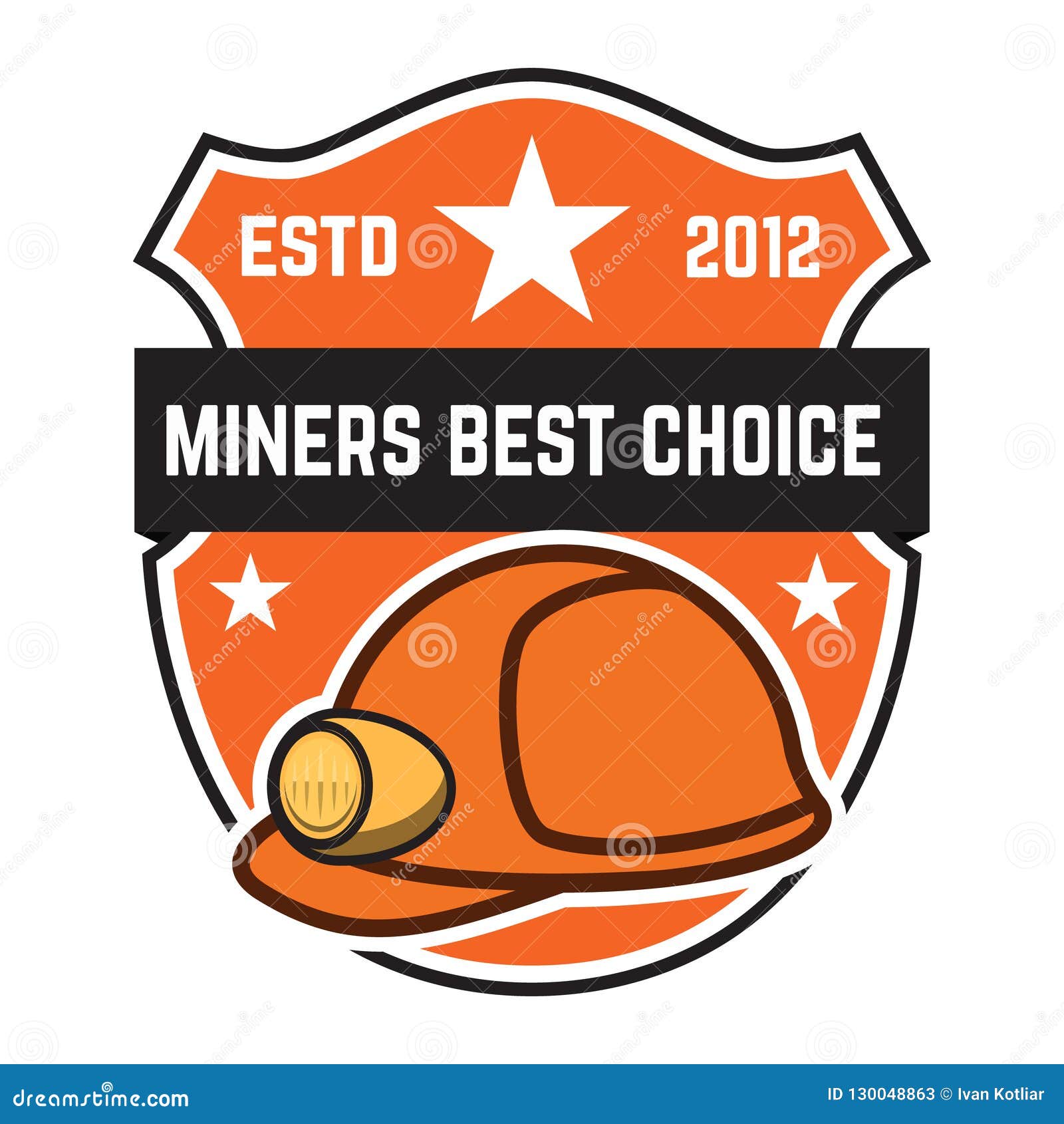 Cryptocurrency Mining Emblem Isolated On White Background. Design ...