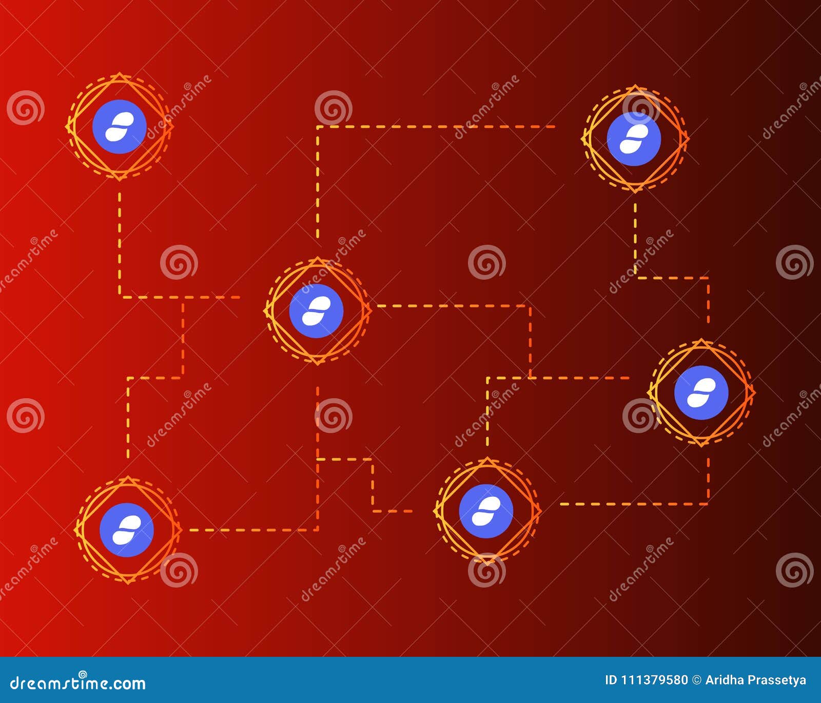 Cryptocurrency Status Style on Red Background Editorial Image ...