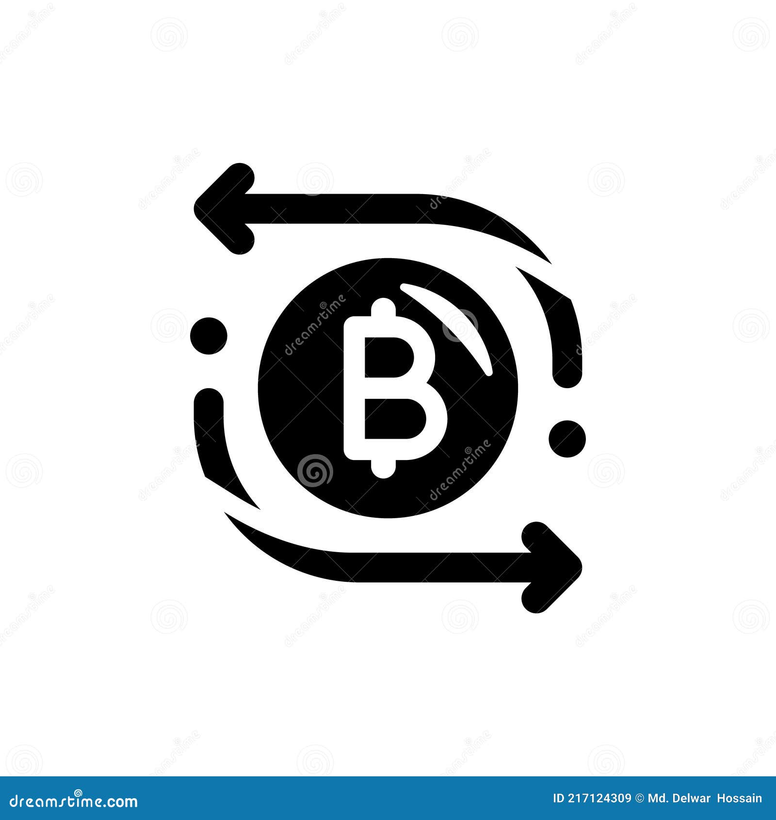 Cryptocurrency Transaction Icon Stock Vector - Illustration of vector ...