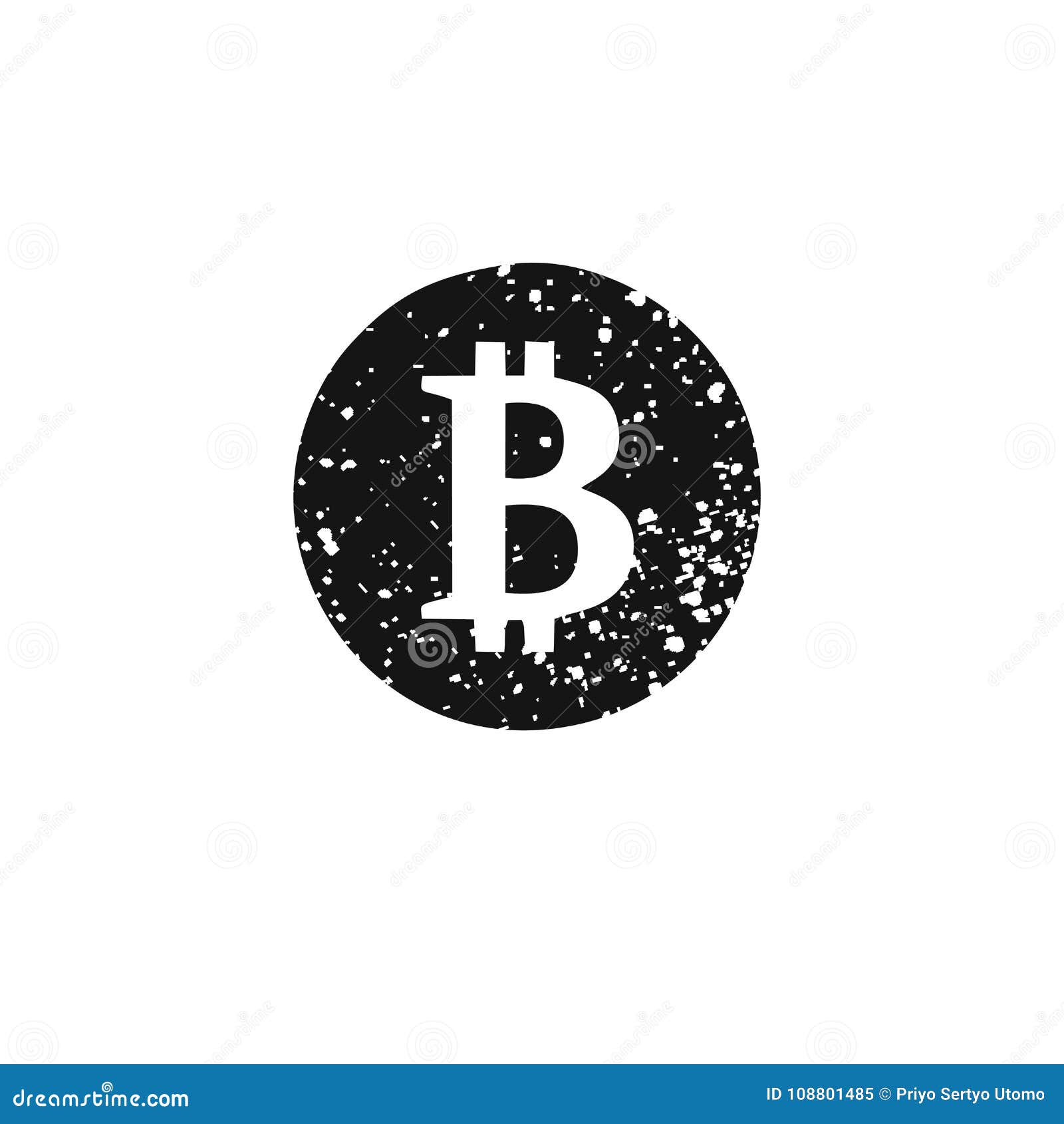 Bitcoin Symbol in Flat Design. Vector Illustration. Stock Vector ...