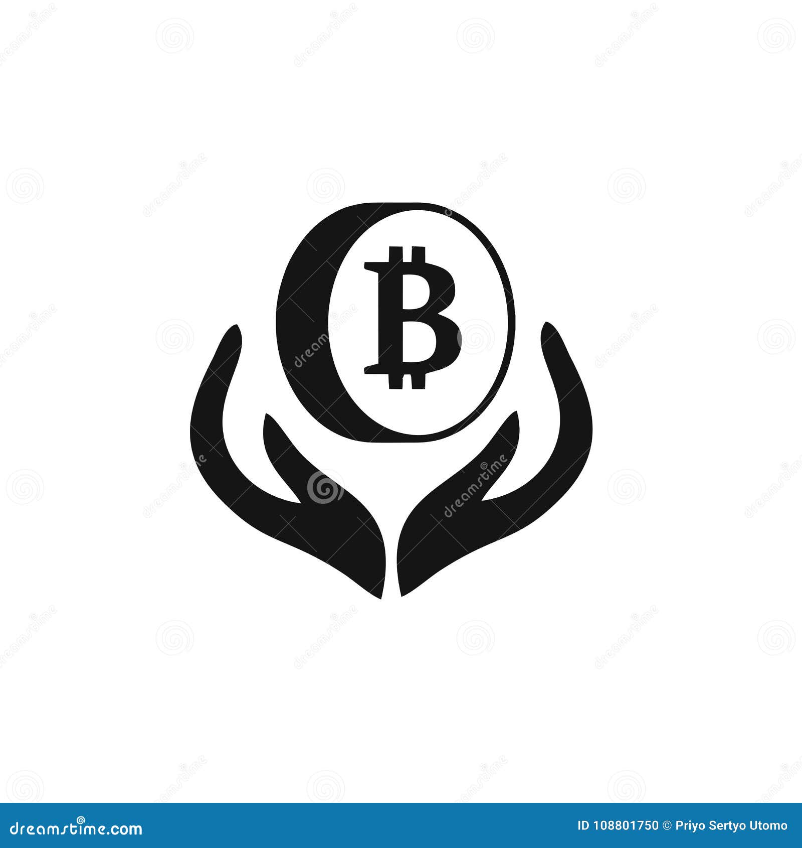 Bitcoin Symbol in Flat Design. Vector Illustration. Stock Vector ...