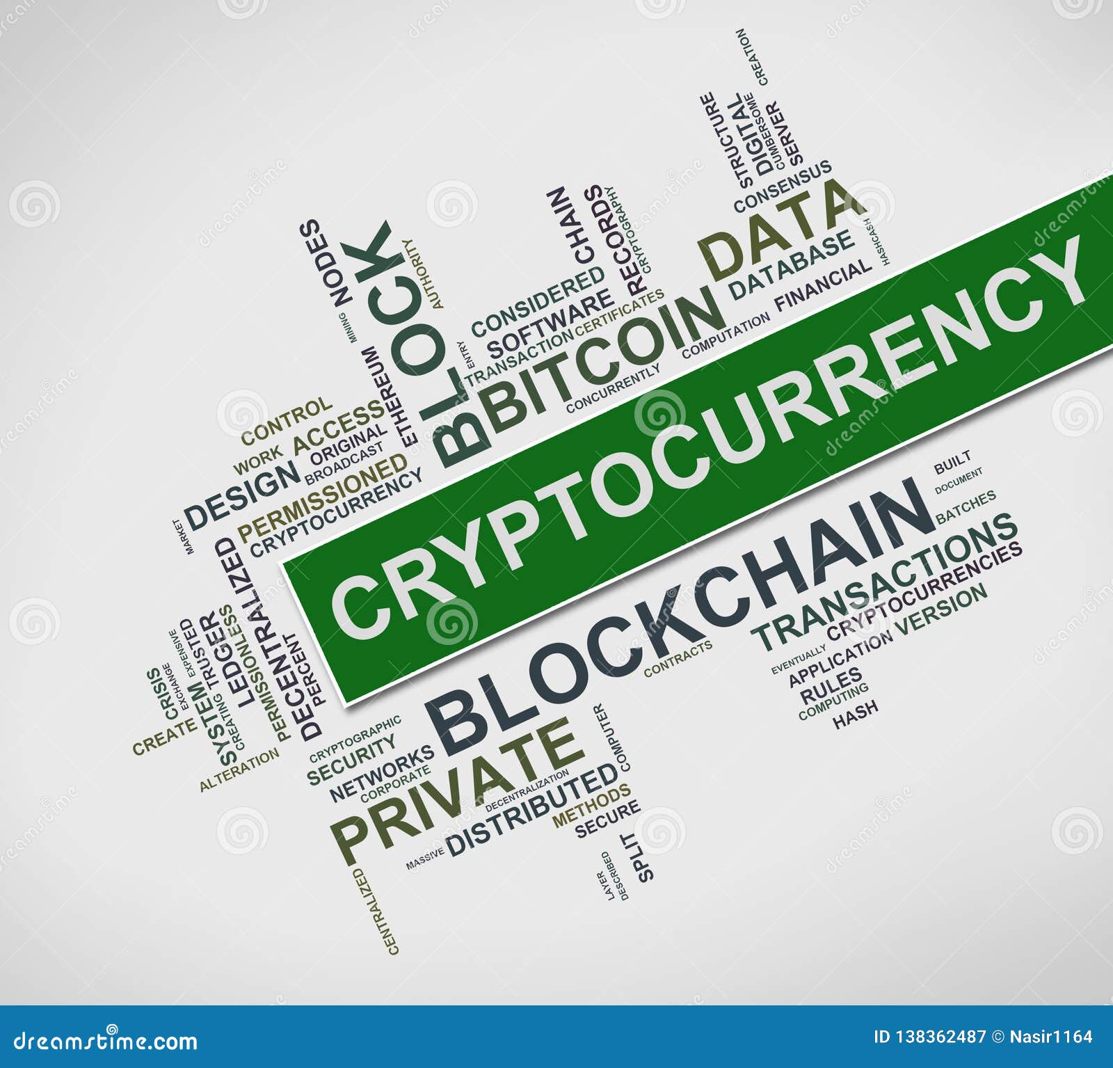 Cryptocurrency Wordcloud Tags Stock Illustration - Illustration of bank ...