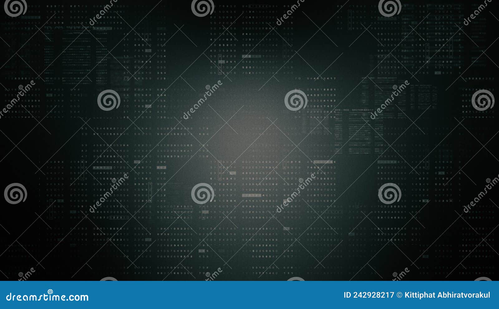 Cryptographic Matrix Blockchain Data Simulation Stock Image Image Of Decentralization