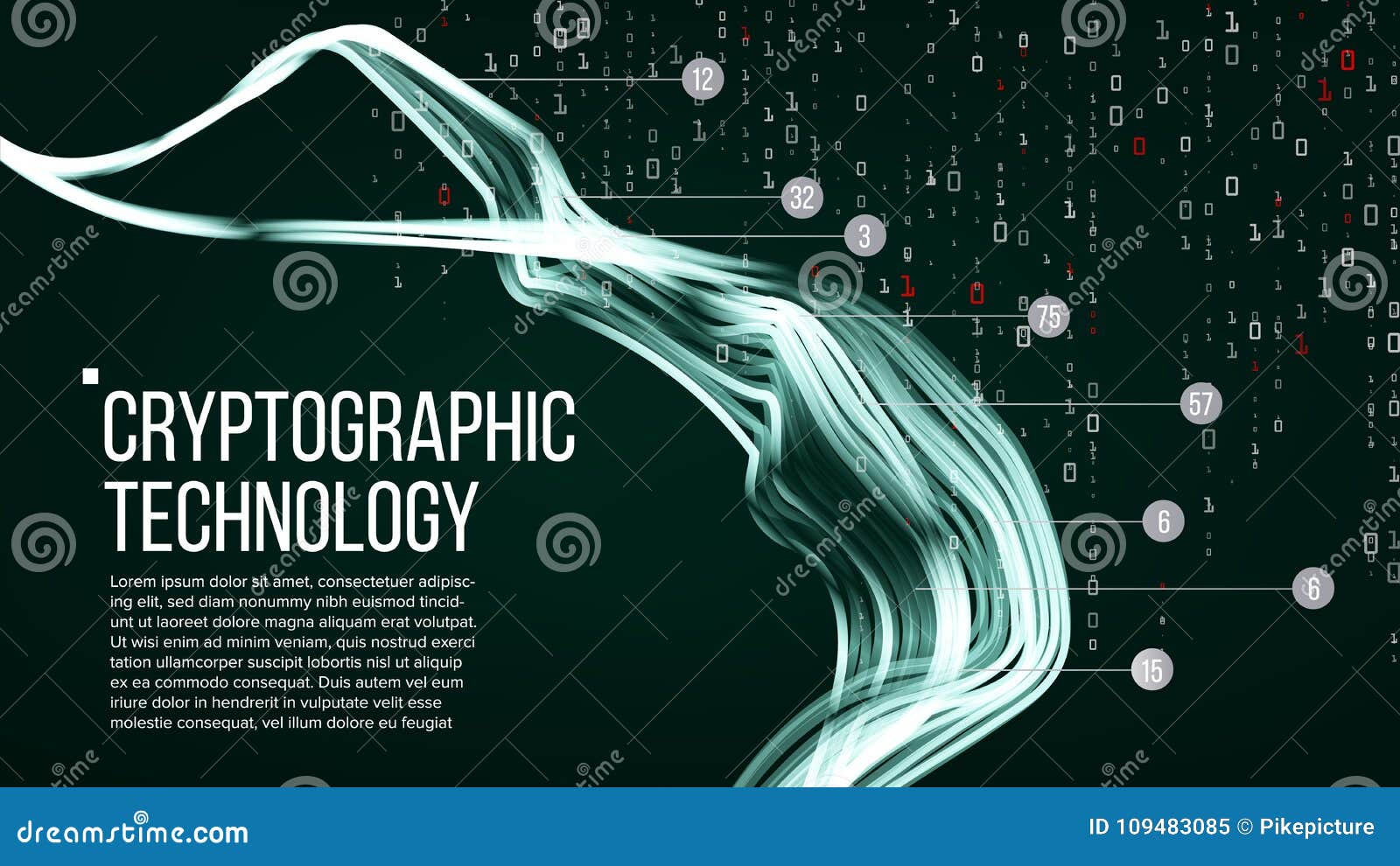 Cryptographic Technology Background Vector. Artificial Intelligence ...