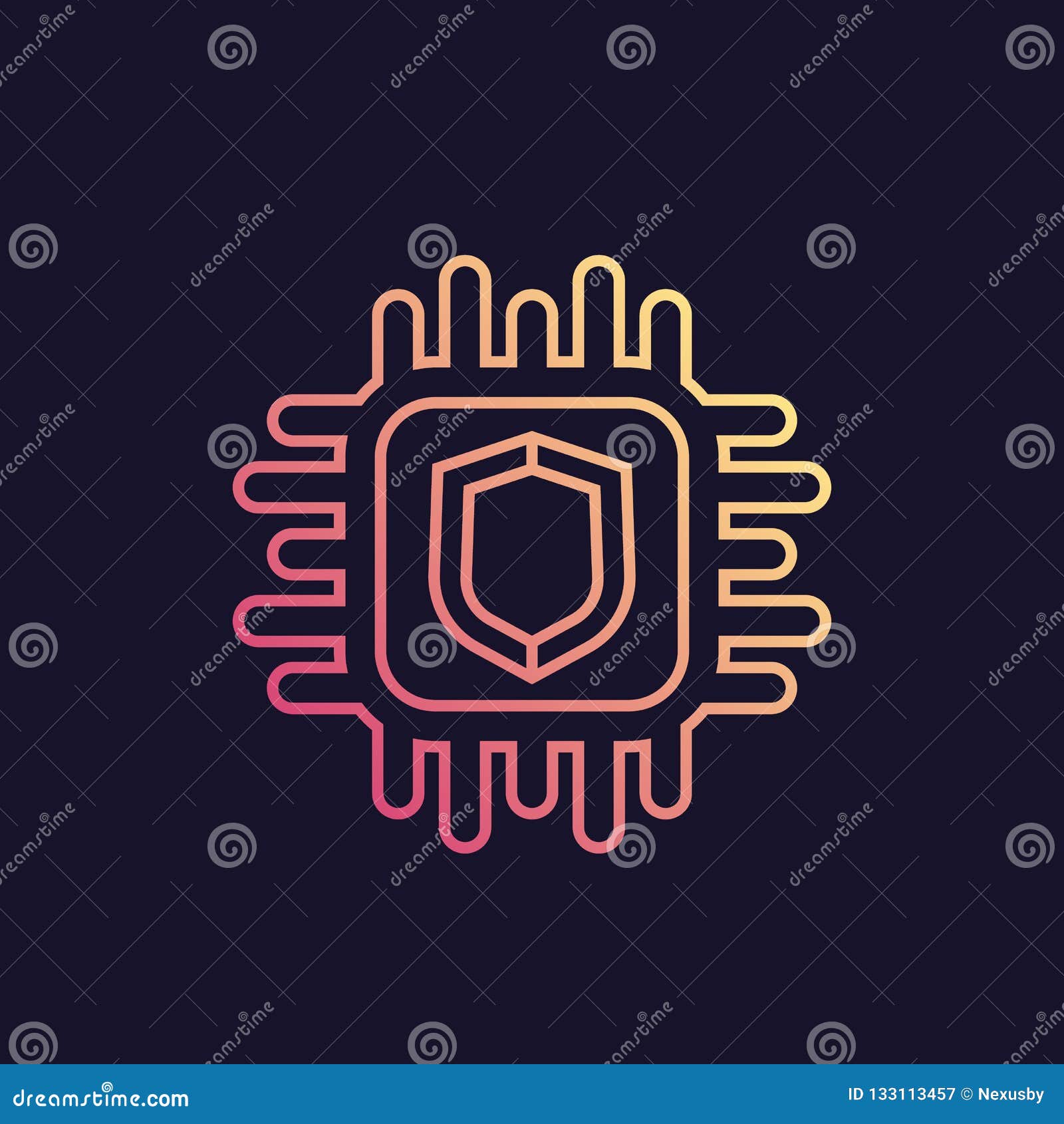 Cryptography Icon. Vector Illustration | CartoonDealer.com #113961640