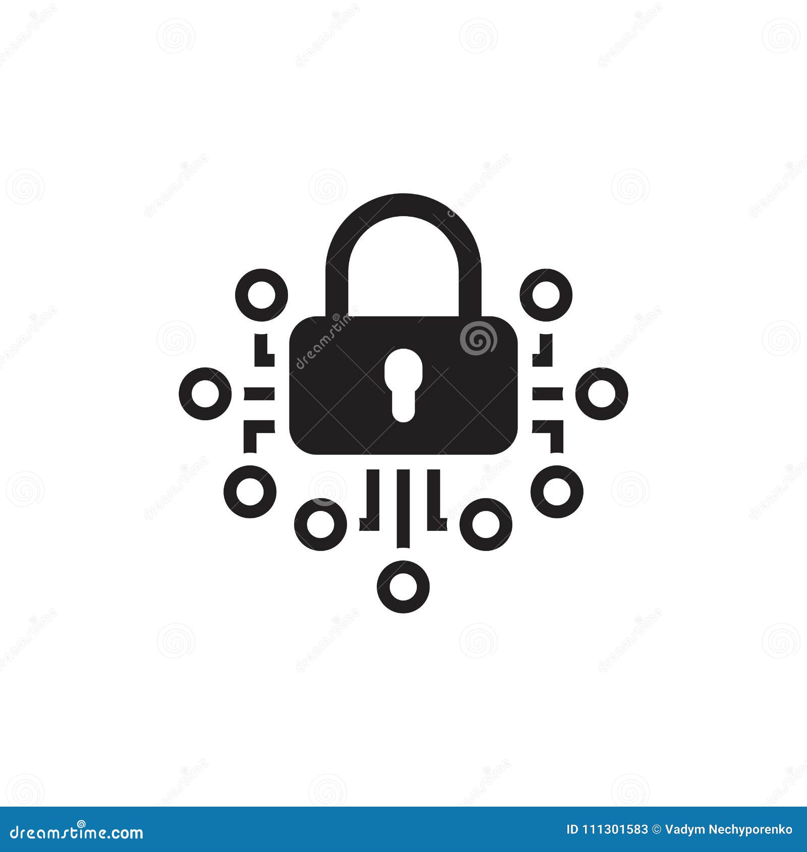 Cryptography Icon. Vector Illustration | CartoonDealer.com #113961640