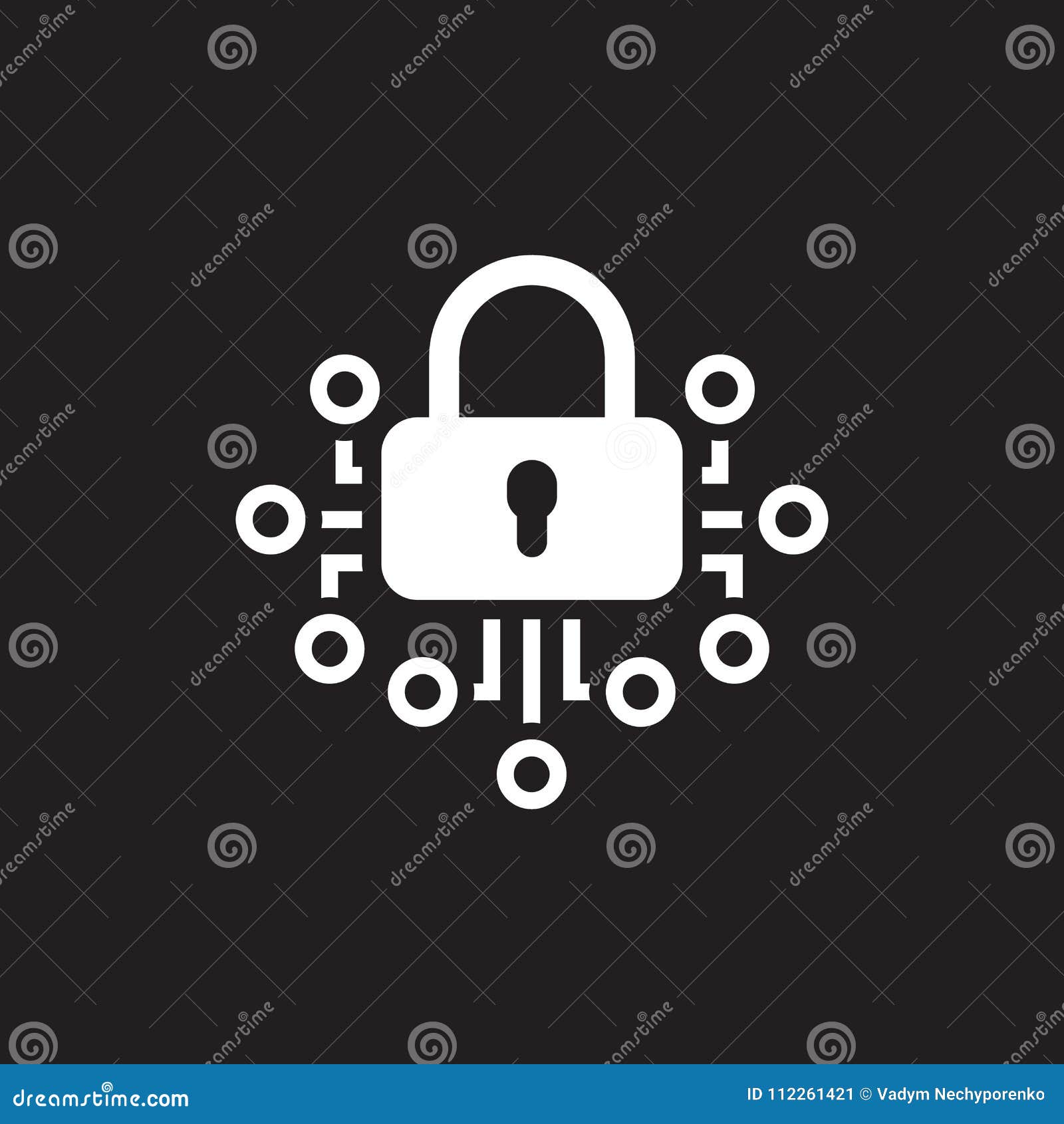 Cryptography Icon. Technology. Stock Vector - Illustration of privacy ...
