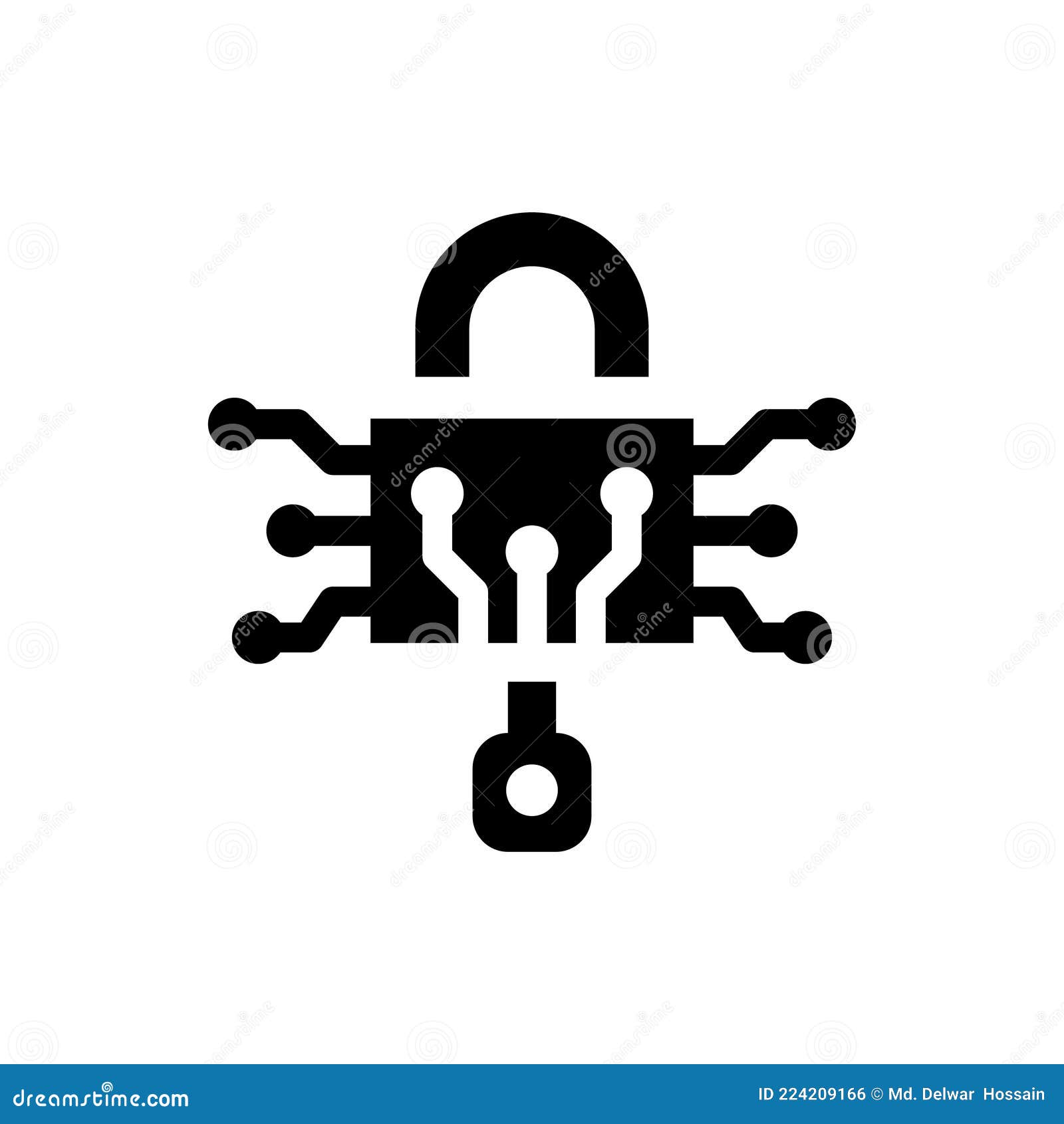 Cryptography icon stock vector. Illustration of cryptography - 224209166