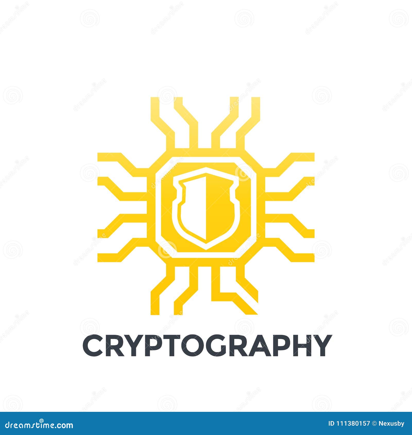Cryptography Icon. Cartoon Vector | CartoonDealer.com #113961739