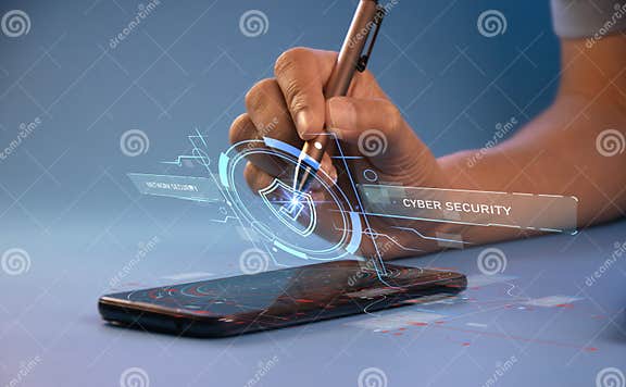 Cryptography and Security Concepts, Cyber â€‹â€‹Security Stock Image ...