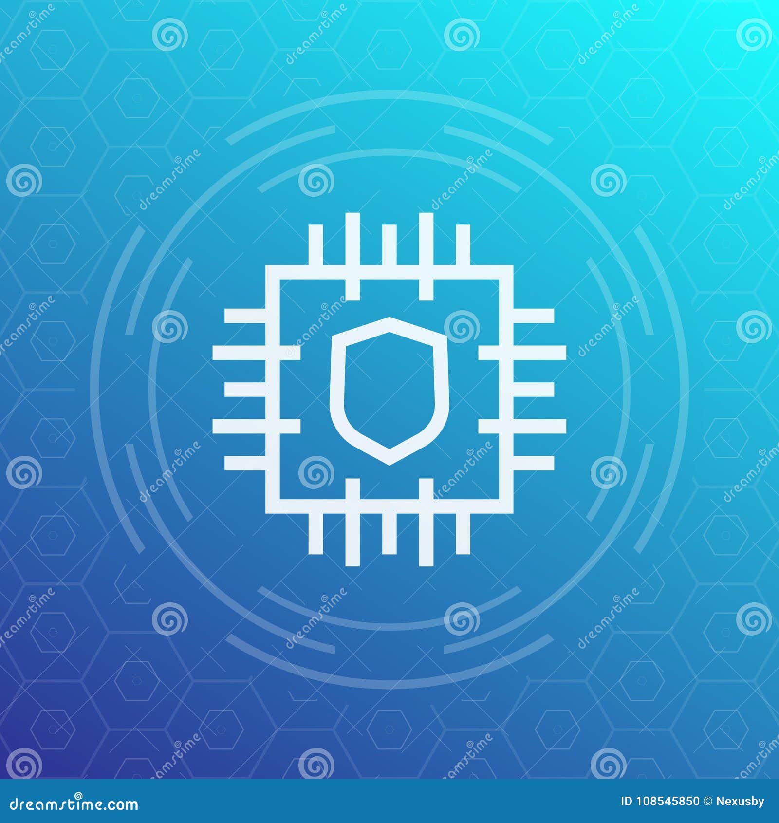 Cryptography vector icon stock vector. Illustration of secure - 108545850