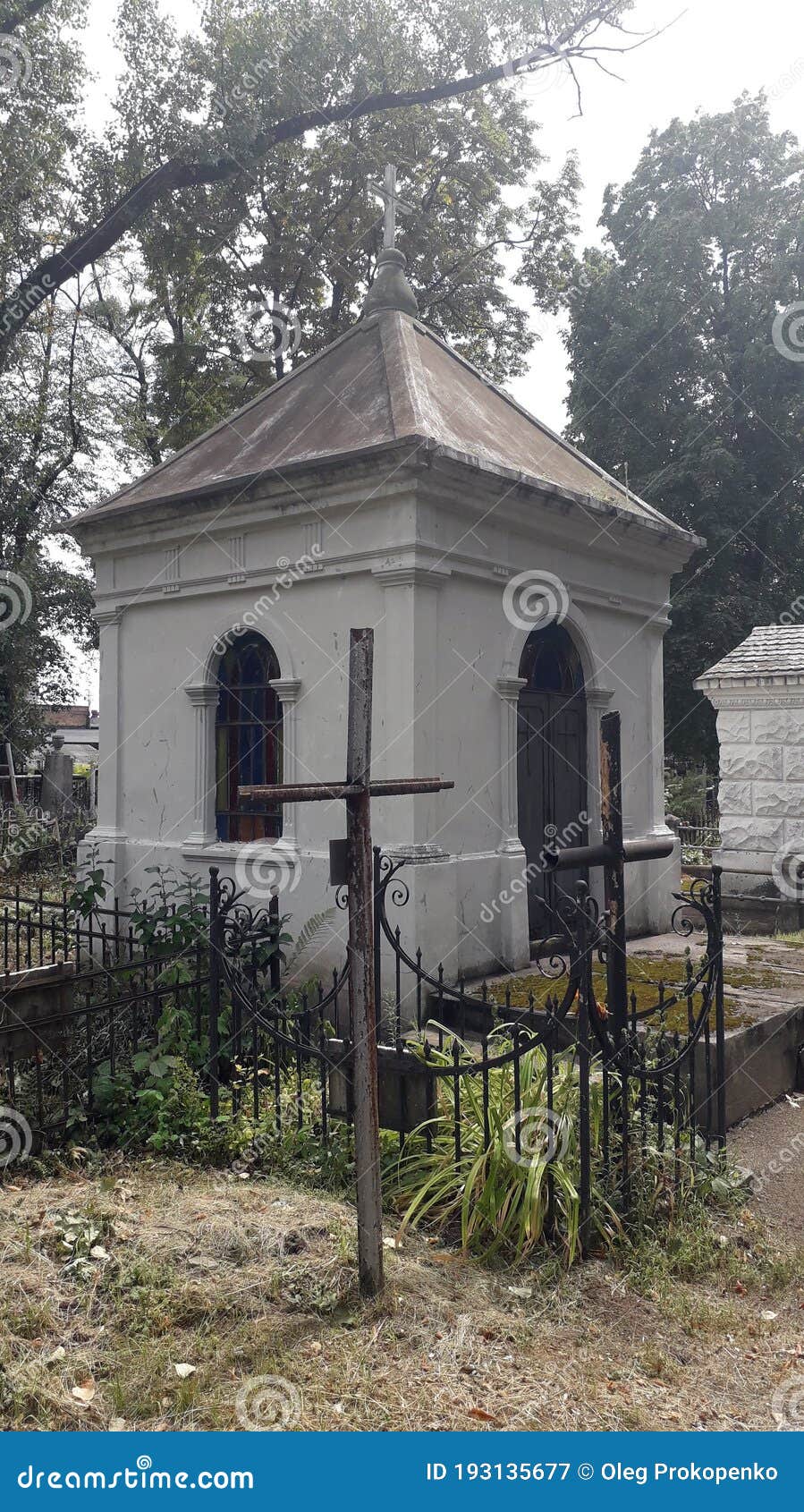 Crypts in the Cemetery are Old Stock Image - Image of landmark, graves ...