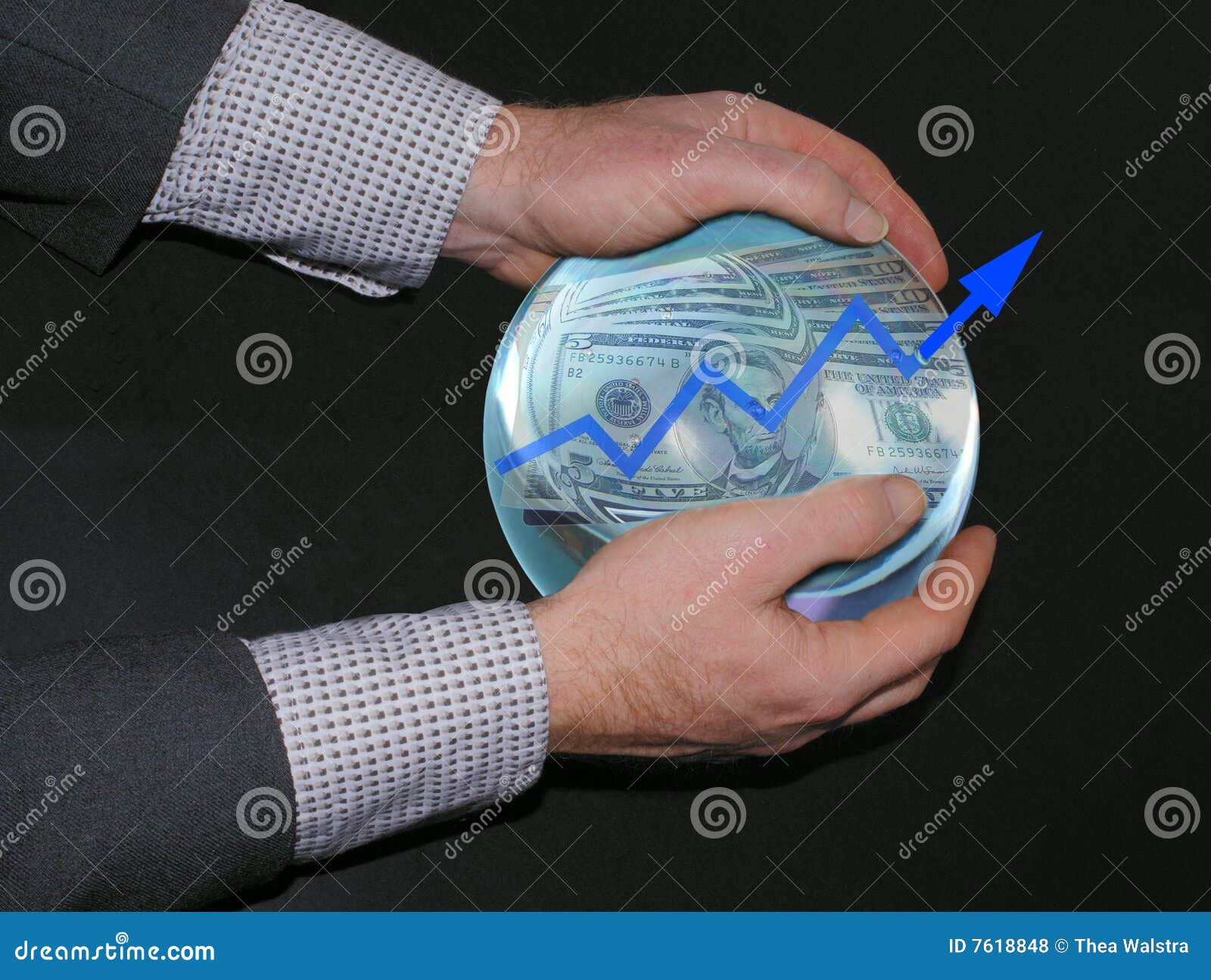 Crysrtal Ball Showing Success Stock Illustration - Illustration of ...