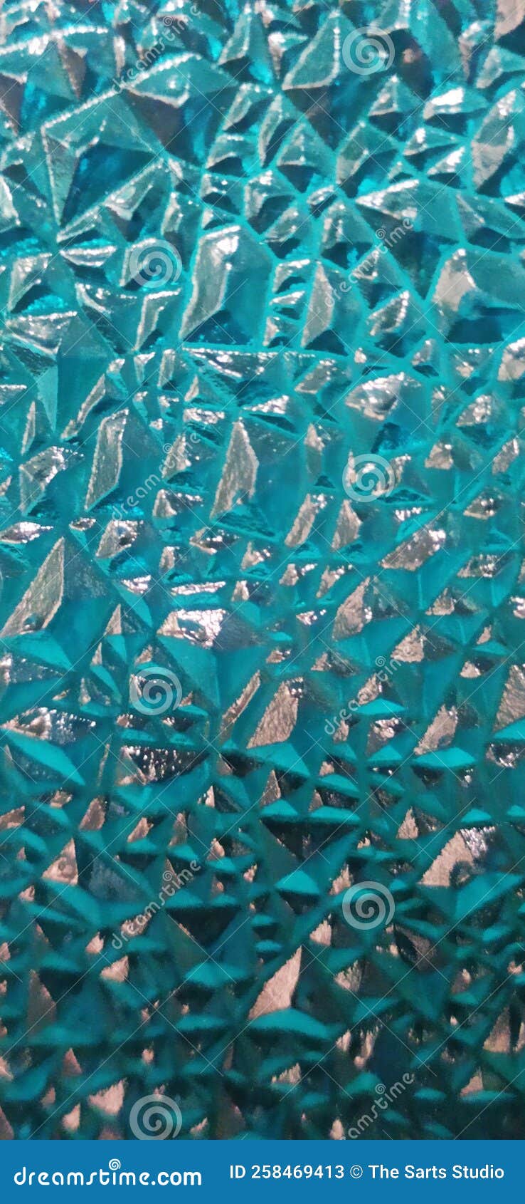 Crystal Art Design in Light Blue Color, Diamond Theme, Mirror Effect ...