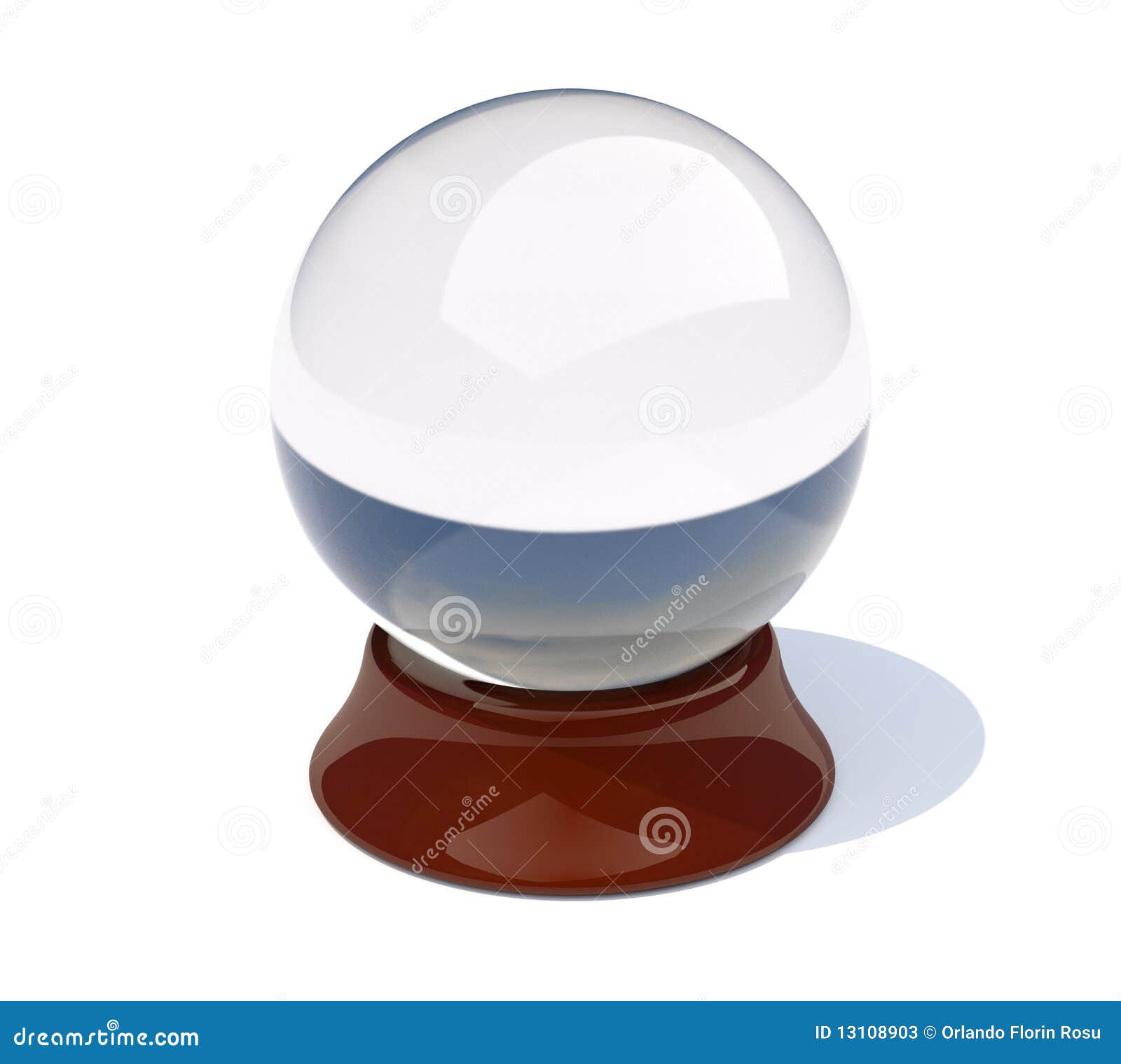 Crystal ball stock illustration. Illustration of glass - 13108903