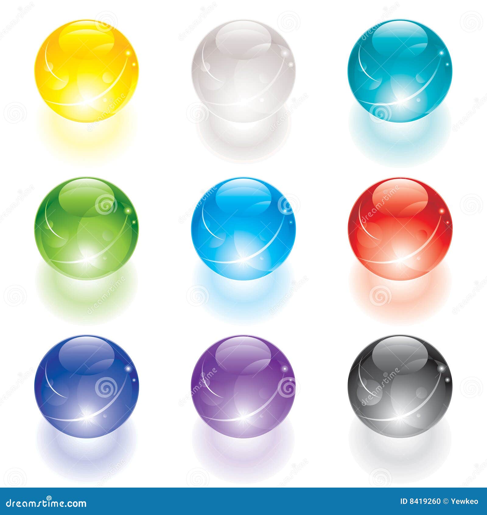 Crystal Ball stock vector. Illustration of purple, isolated - 8419260