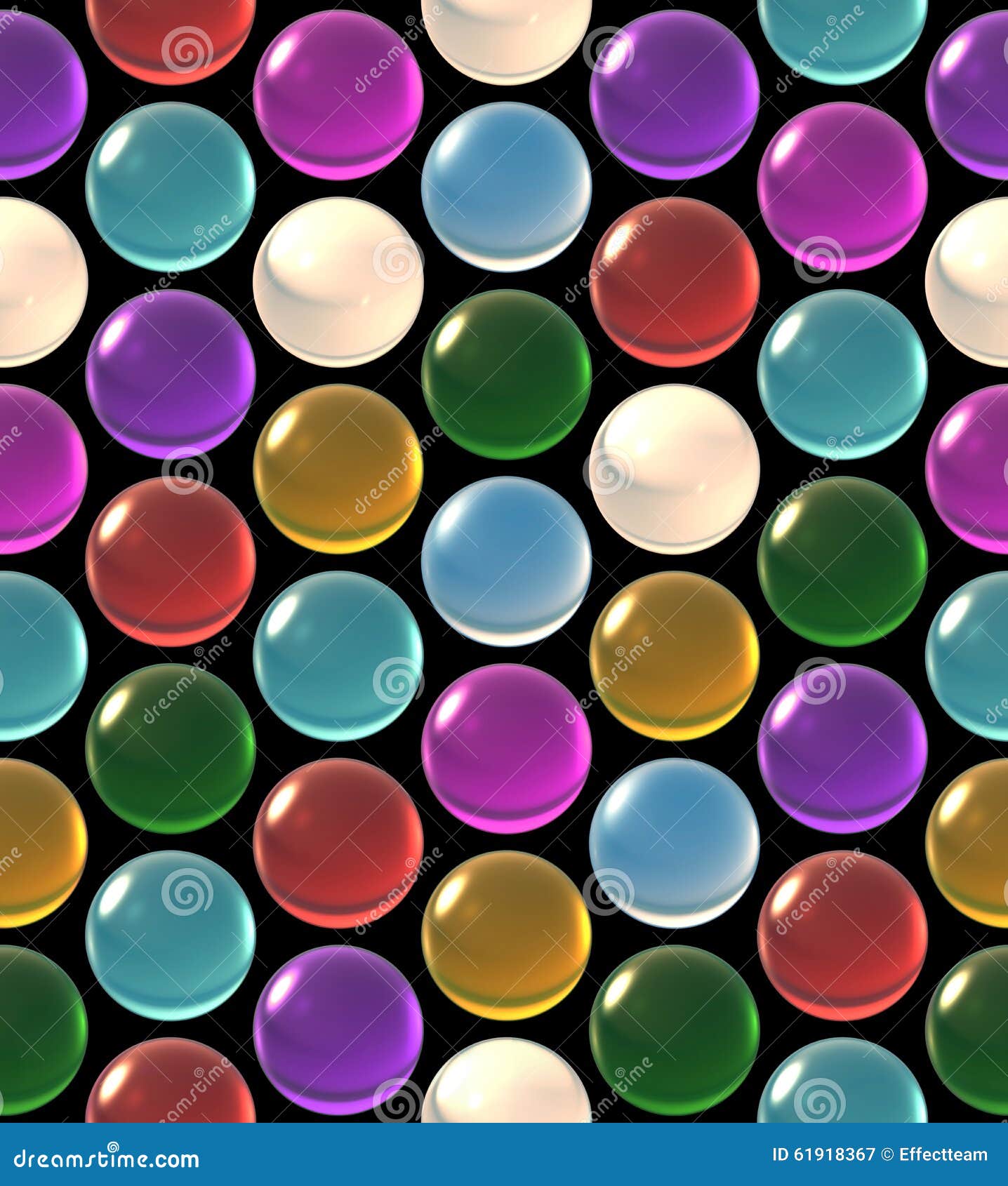 Crystal Ball Array Pattern Color Stock Illustration - Illustration of ...