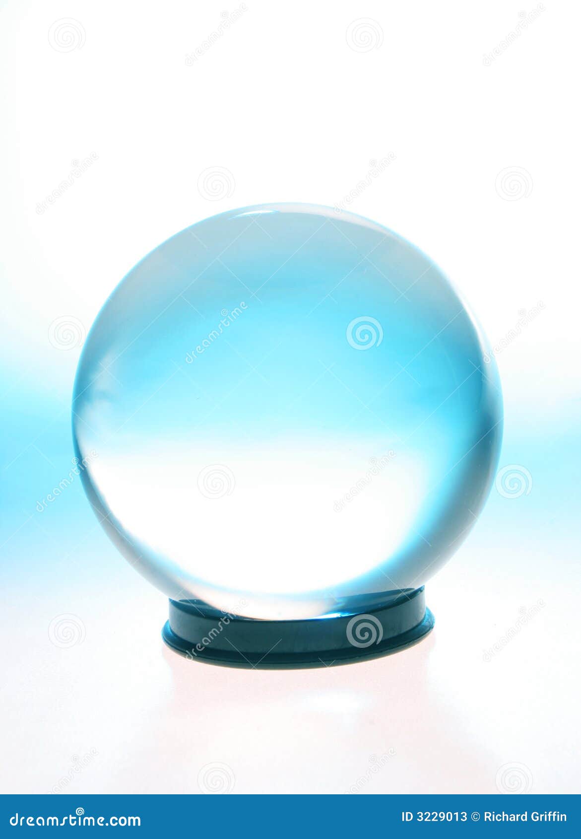 Crystal ball with blue stock image. Image of crystal, glass - 3229013