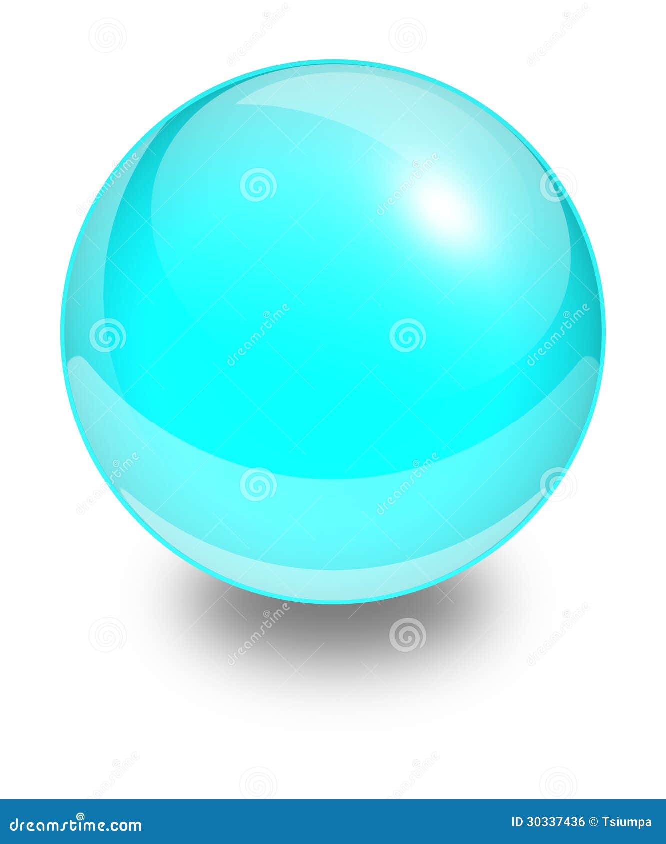 Crystal ball stock illustration. Illustration of single - 30337436