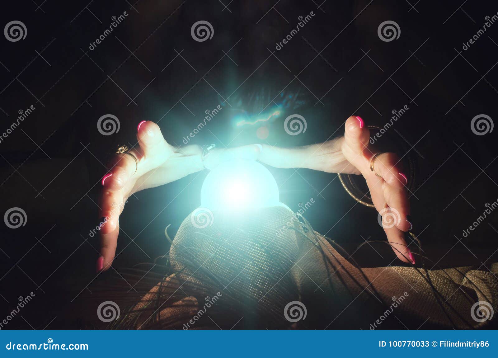Crystal ball. stock image. Image of forecast, goblet - 100770033