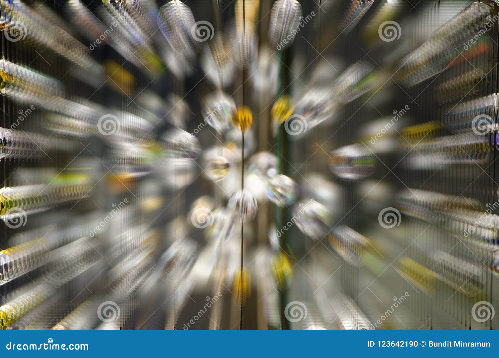 Crystal Ball Decoration in Zoom Blur for Background. Stock Photo ...