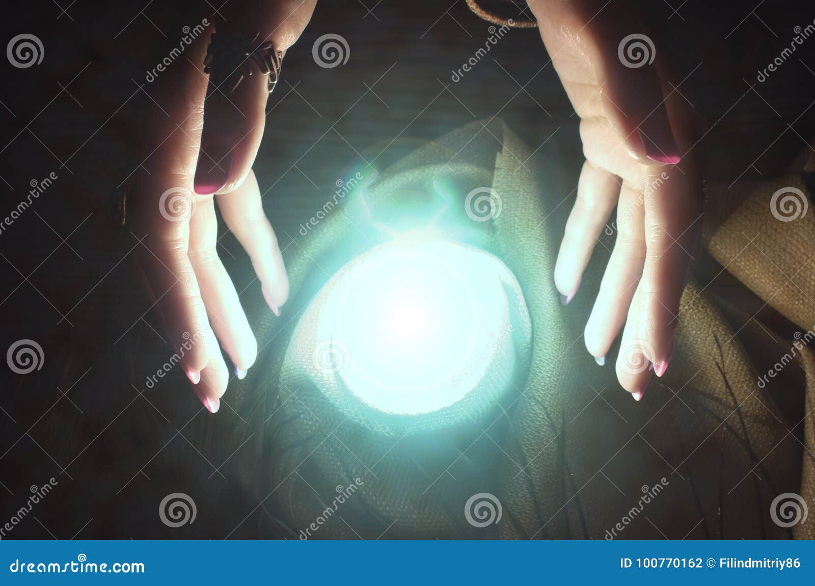 Crystal ball. stock photo. Image of fortune, call, future - 100770162