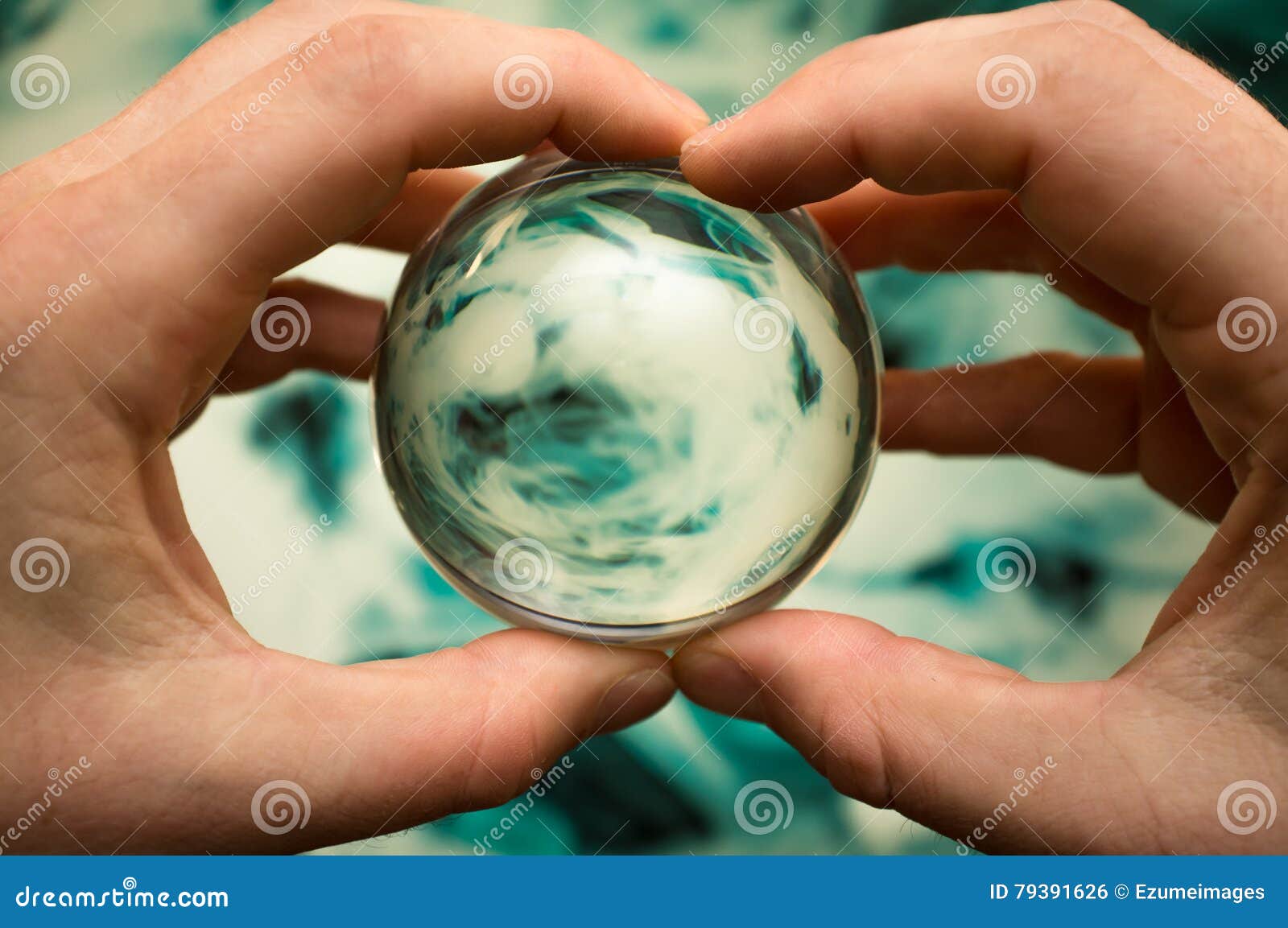Crystal Ball Galaxy stock photo. Image of imagination - 79391626