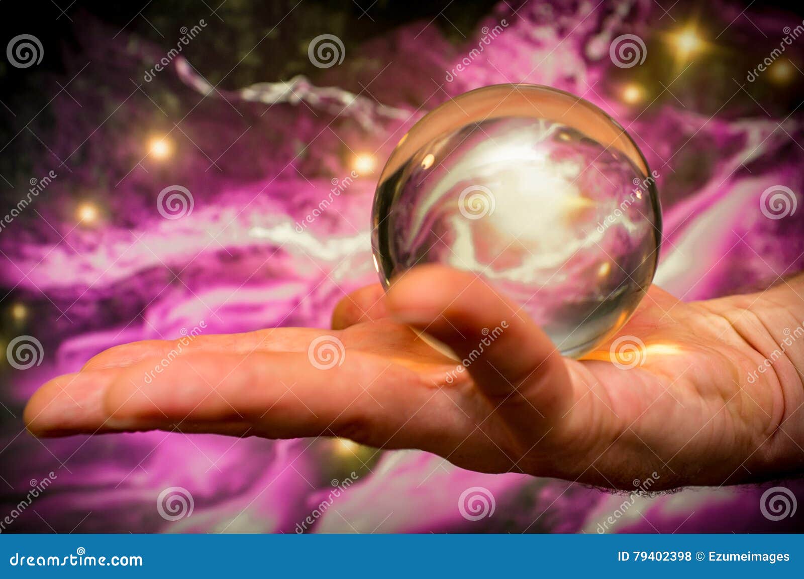 Crystal Ball Galaxy stock photo. Image of constellation - 79402398