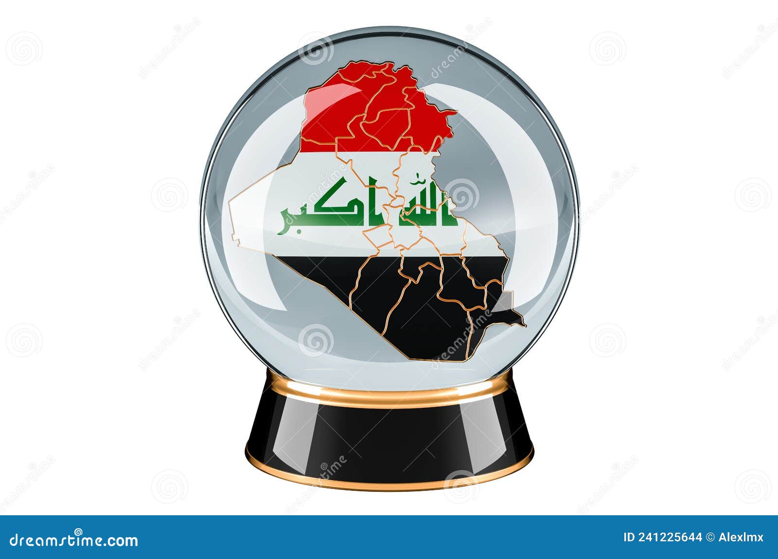 Crystal Ball with Iraqi Map. Forecasting and Prediction for Iraq ...
