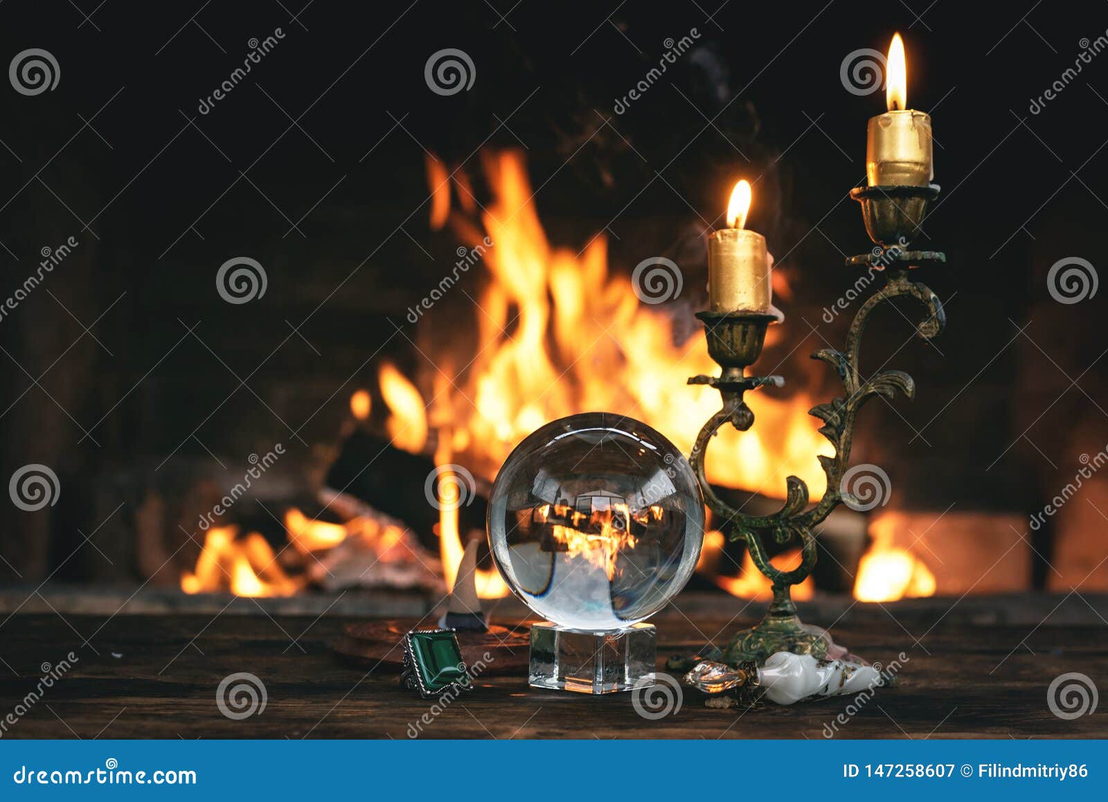 Crystal ball. stock image. Image of prophecy, enchantment - 147258607