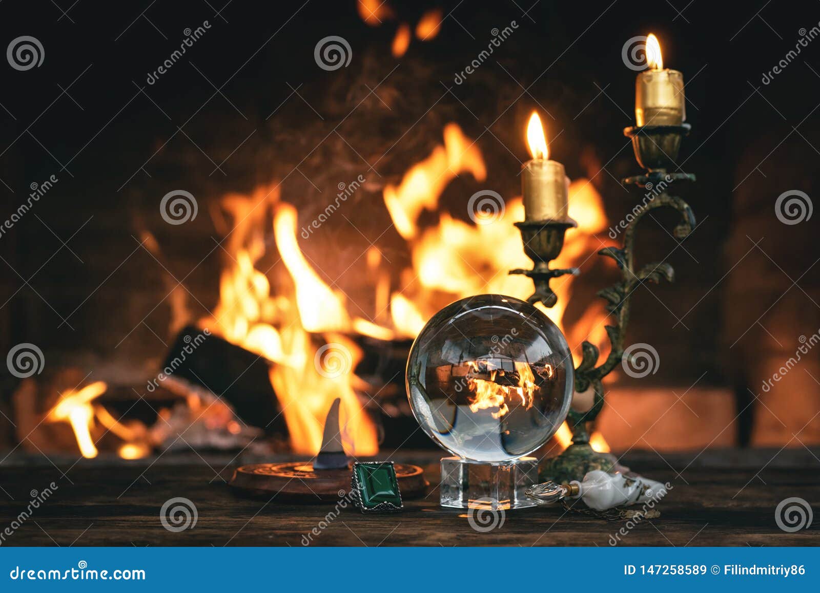 Crystal ball. stock image. Image of forecast, magician - 147258589