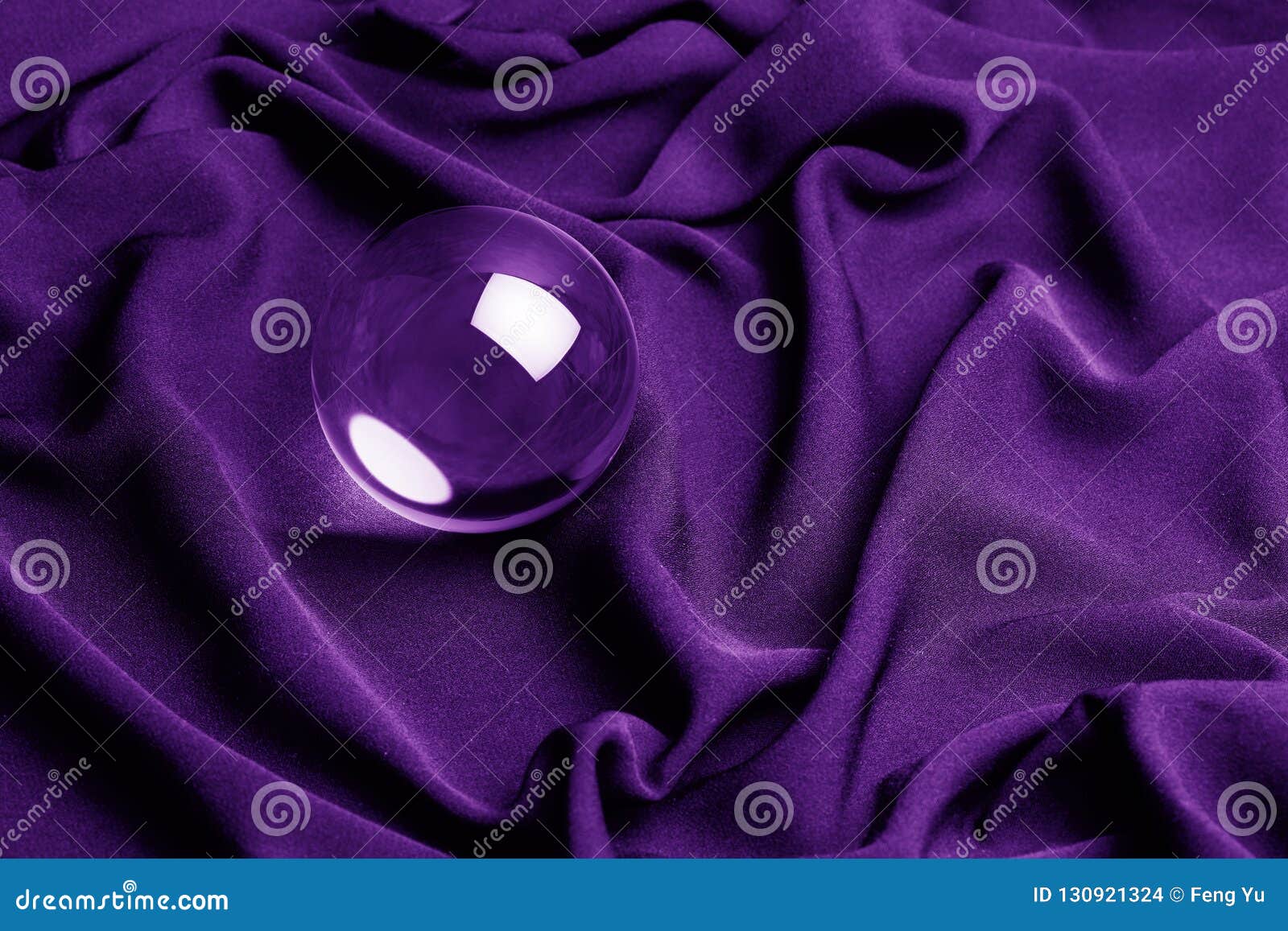 Crystal Ball on purple stock photo. Image of sphere - 130921324