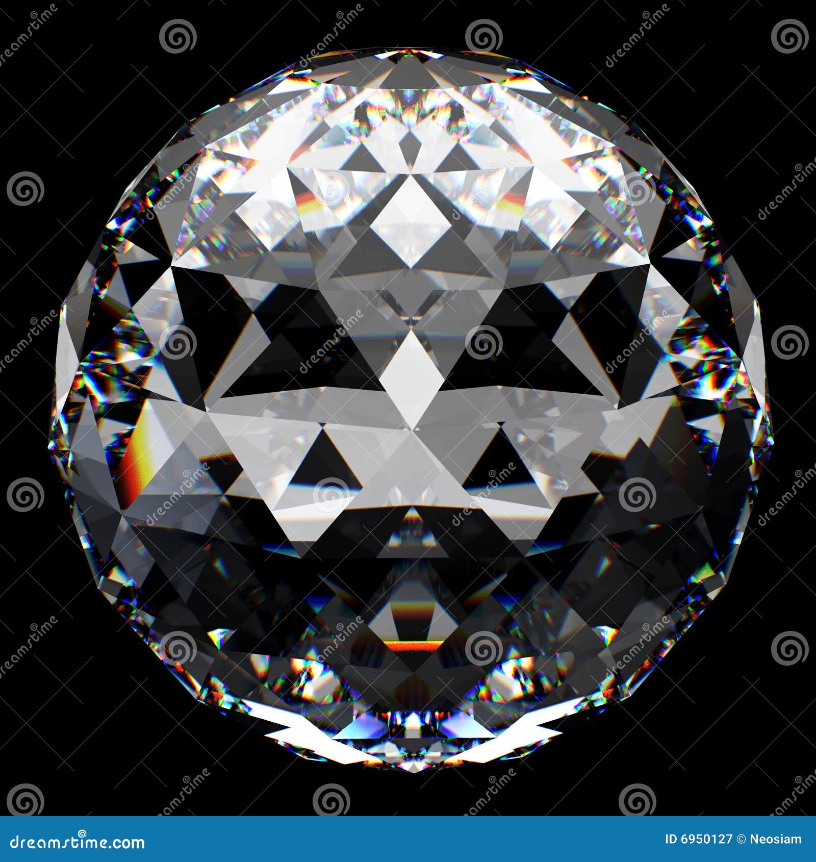 Crystal Ball with Reflection Stock Illustration - Illustration of ...