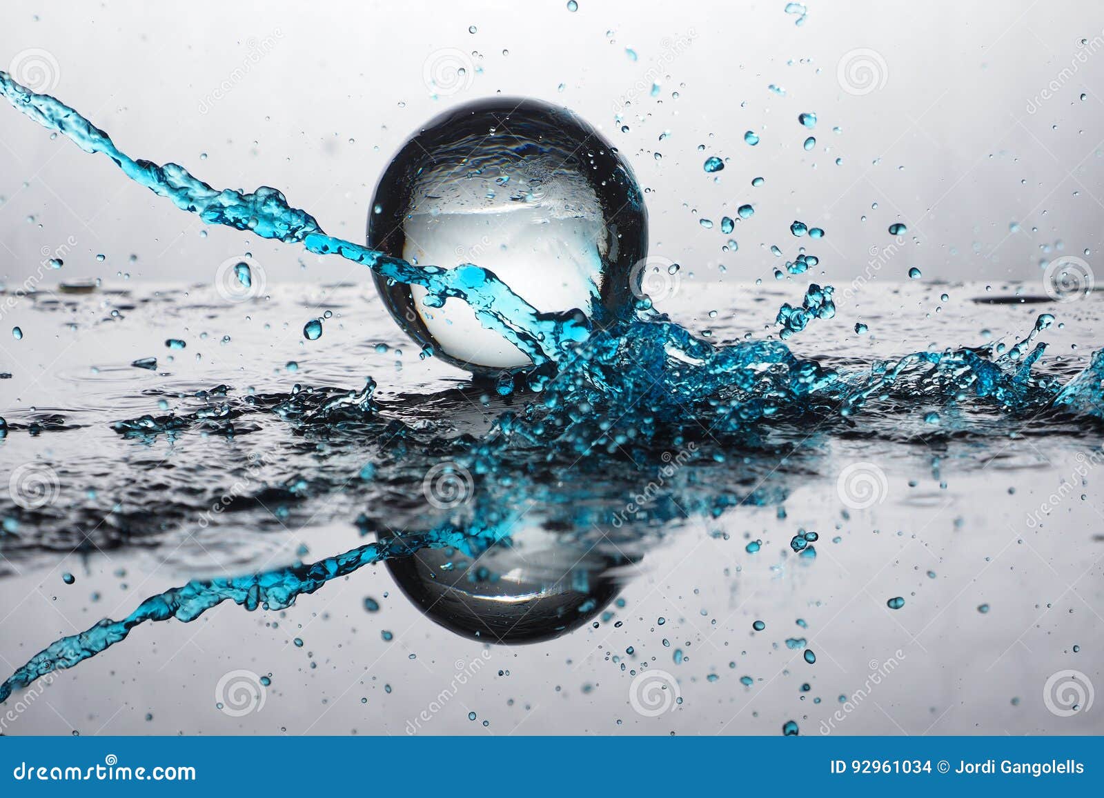 Crystal ball splash colour stock photo. Image of session - 92961034