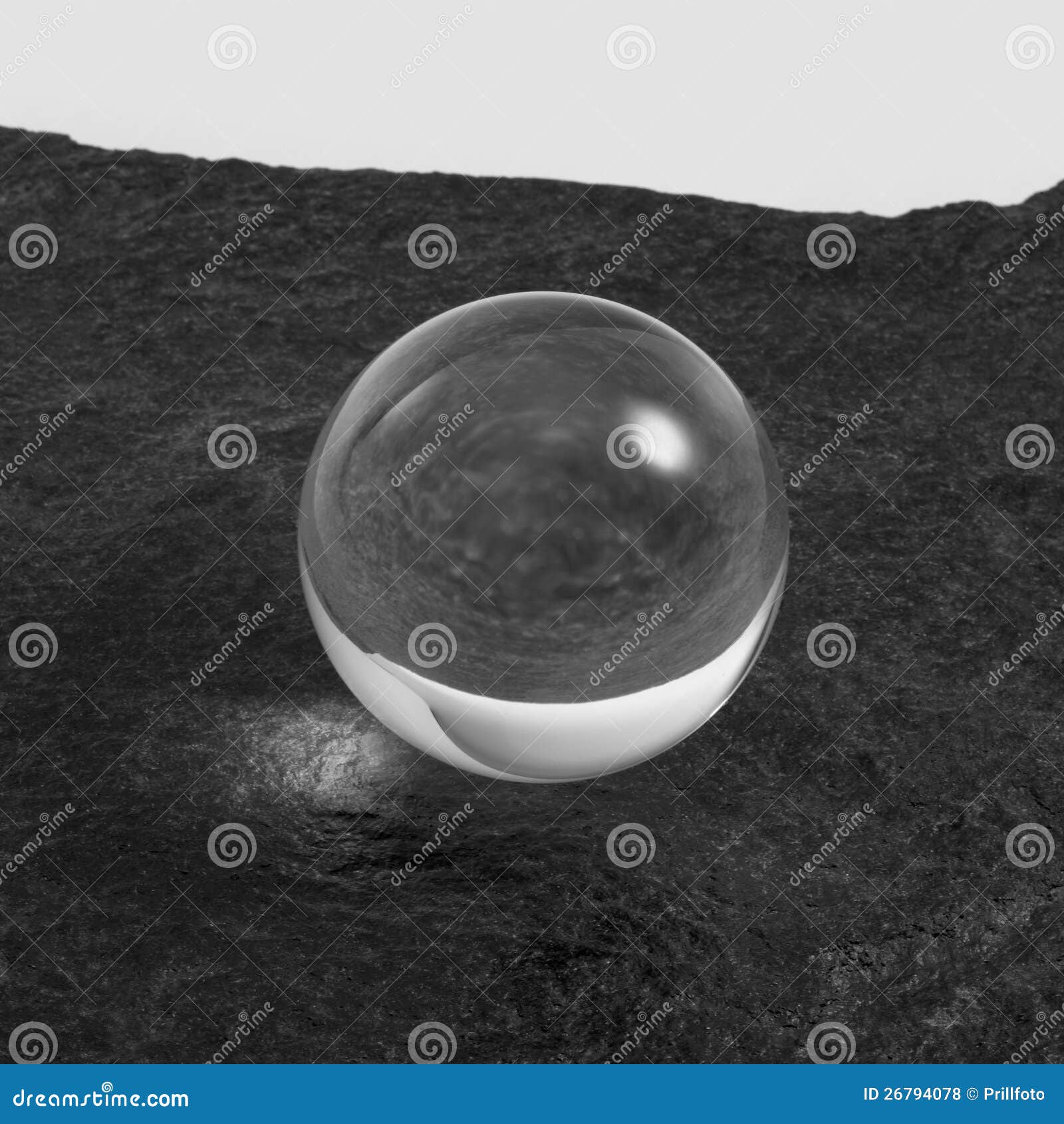 Crystal Ball on Stone Surface Stock Photo - Image of neat, glass: 26794078