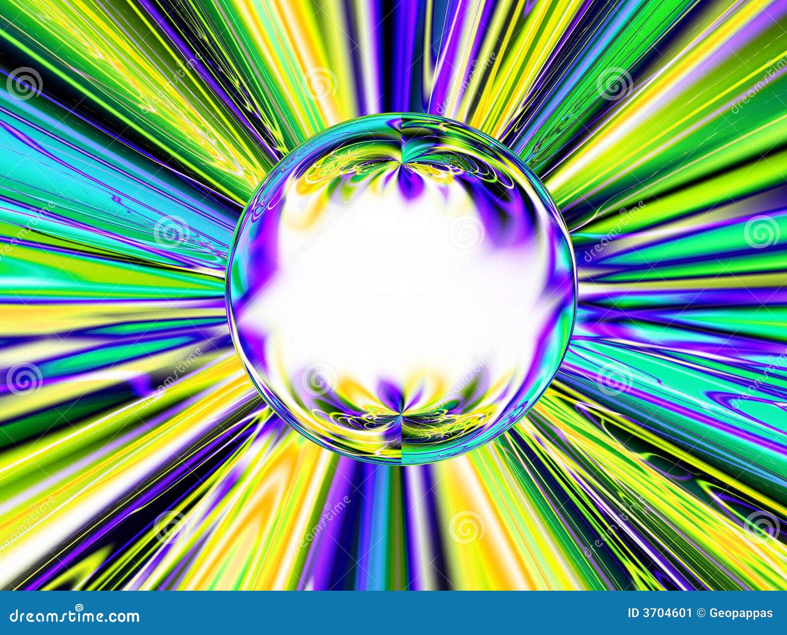 Crystal Ball Telling Future Stock Illustration - Illustration of ball ...