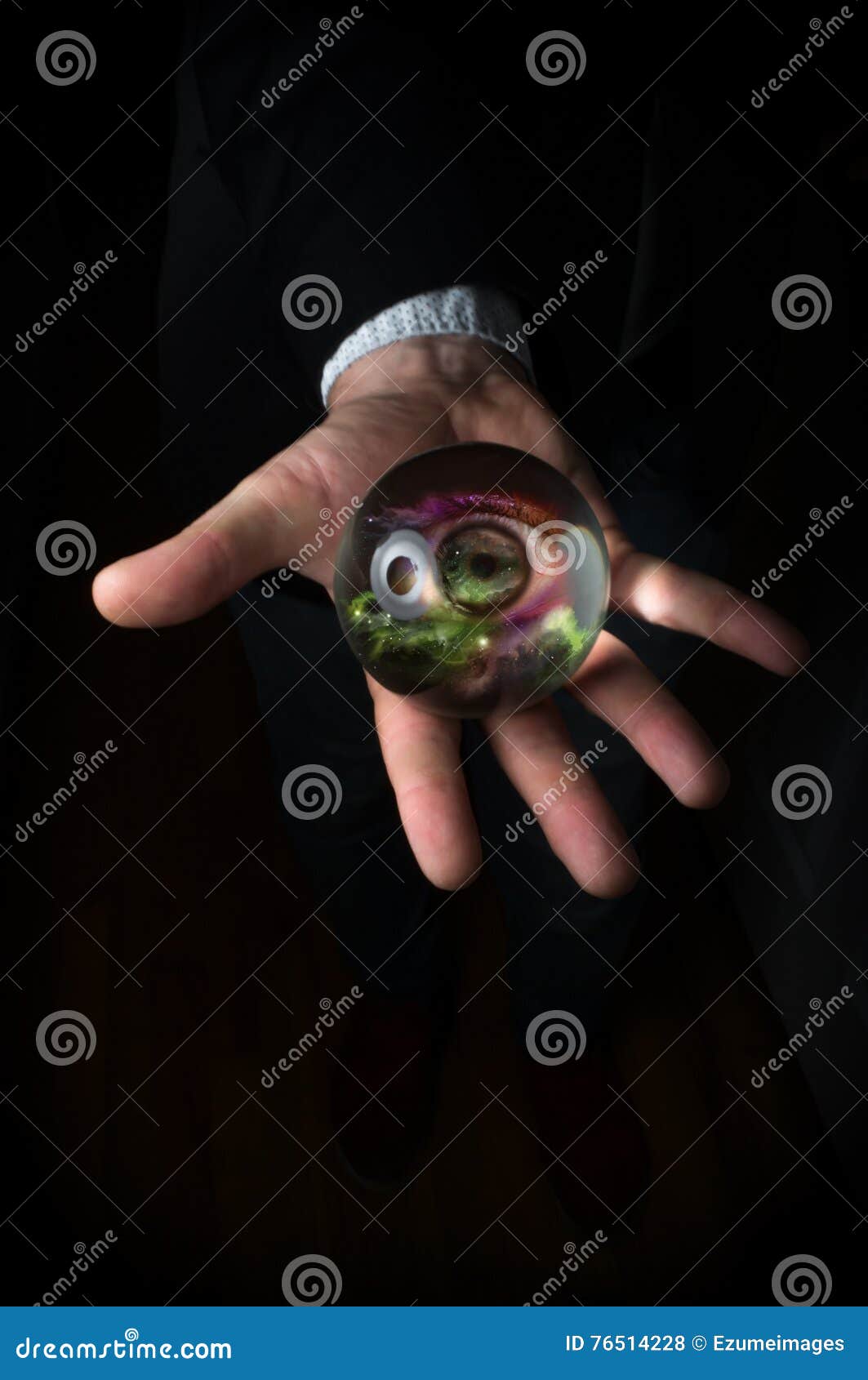 Crystal Ball Third Eye stock photo. Image of teller, psychic - 76514228