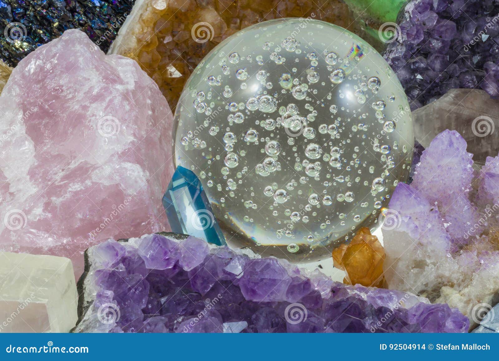 Various Crystals Spelling The Word Crystals Stock Photography ...