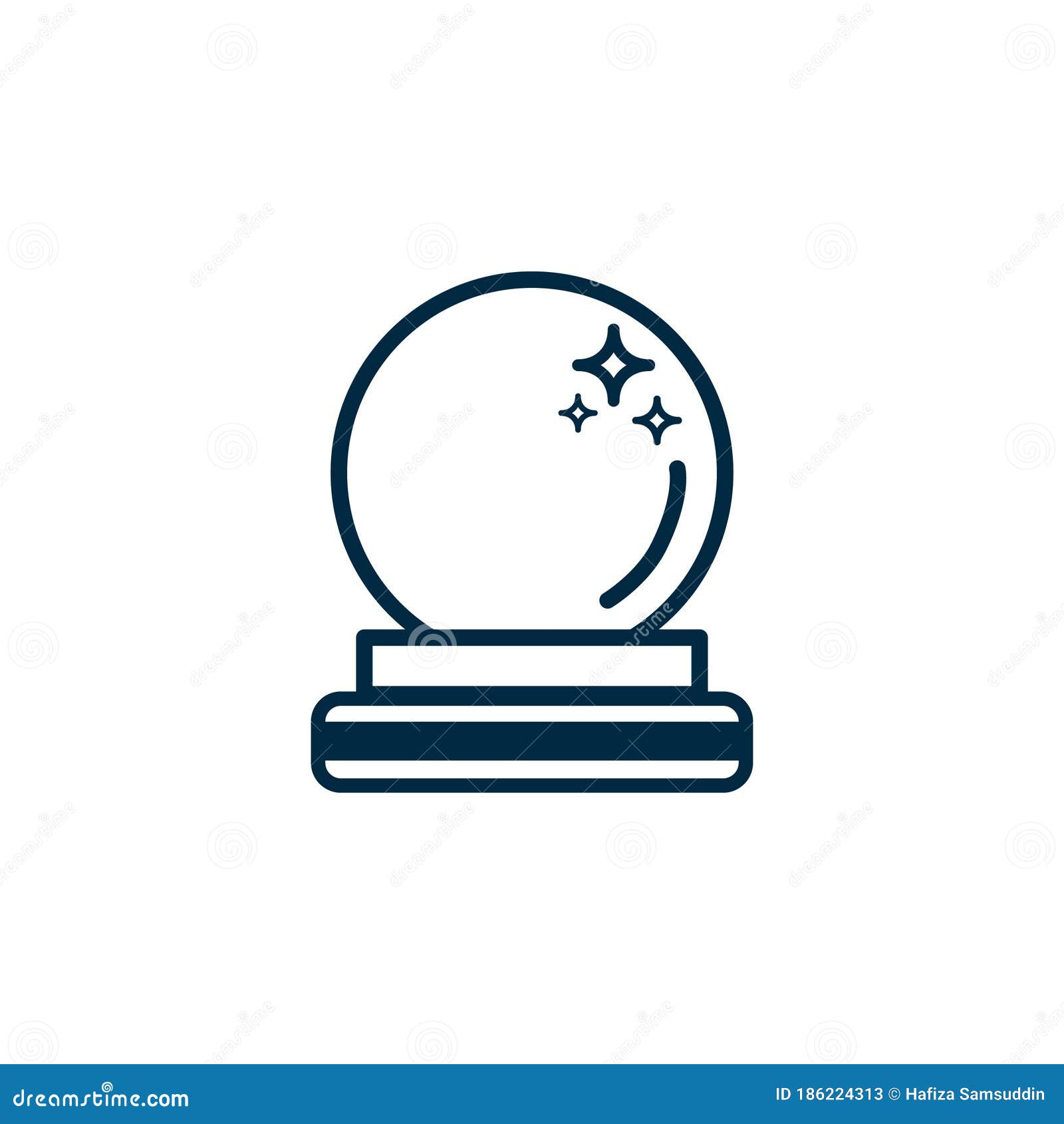 Crystal Ball. Vector Illustration Decorative Design Stock Vector ...