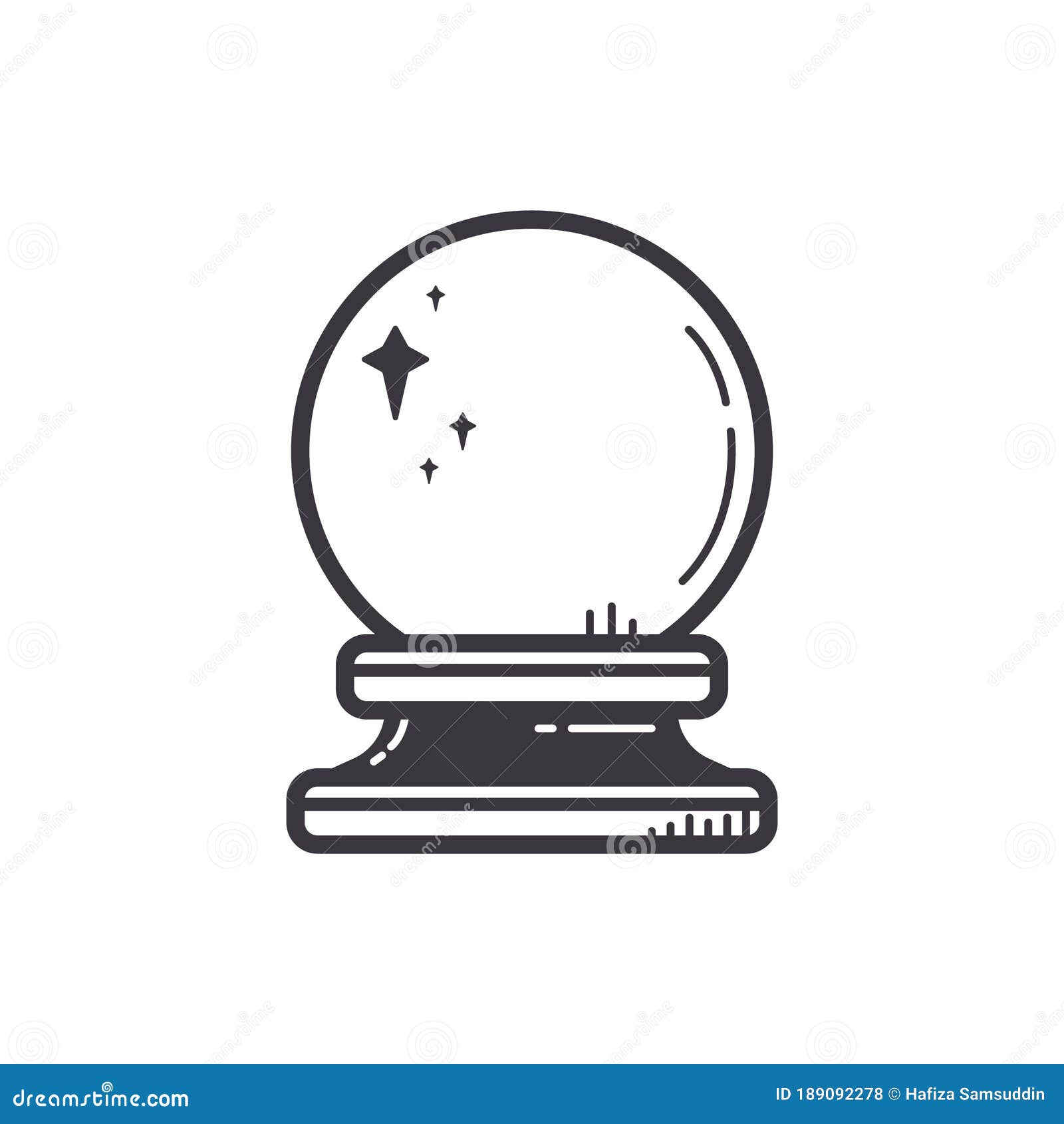 Crystal Ball. Vector Illustration Decorative Design Stock Vector ...