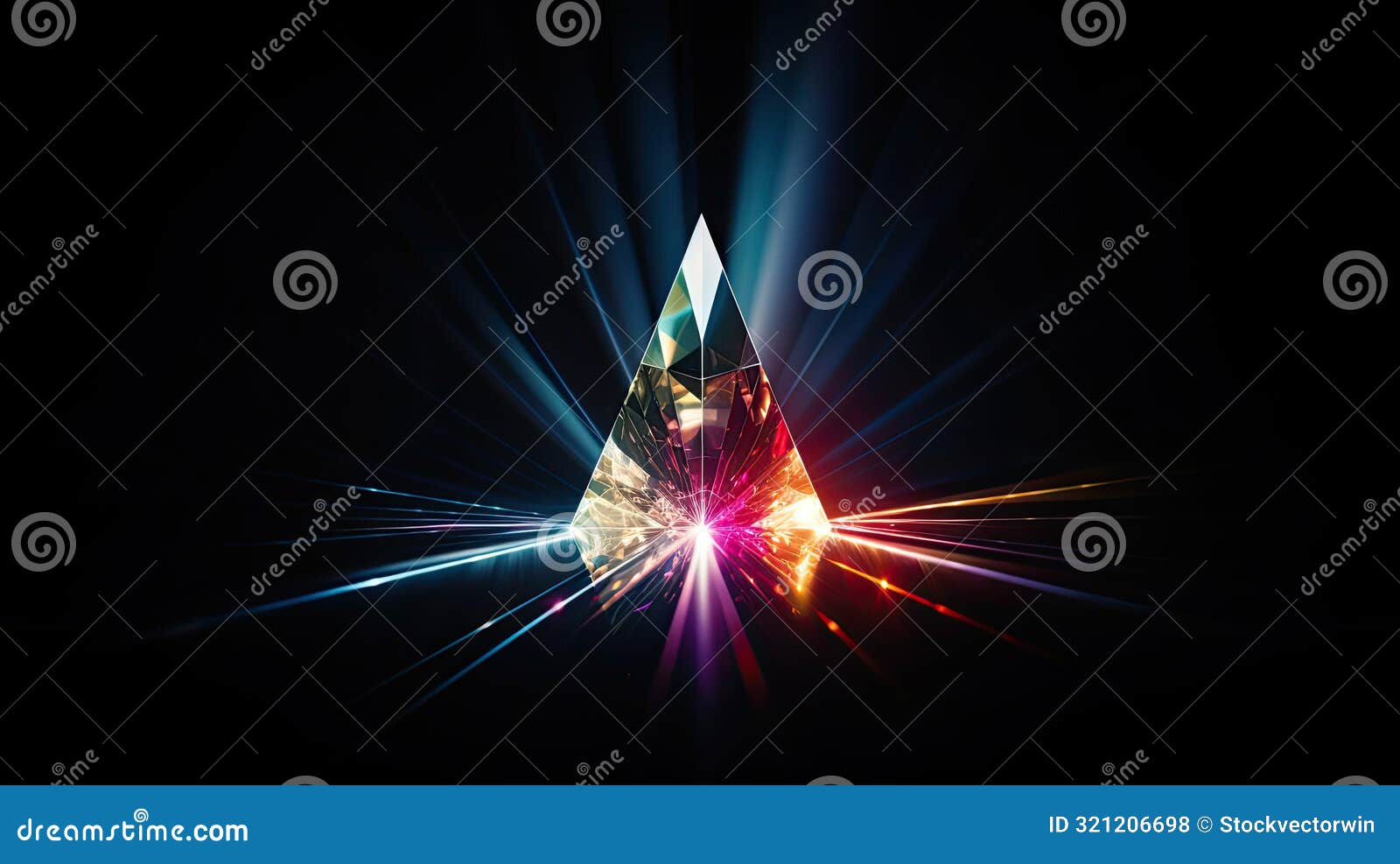 Crystal Black Background with Light Stock Illustration - Illustration ...
