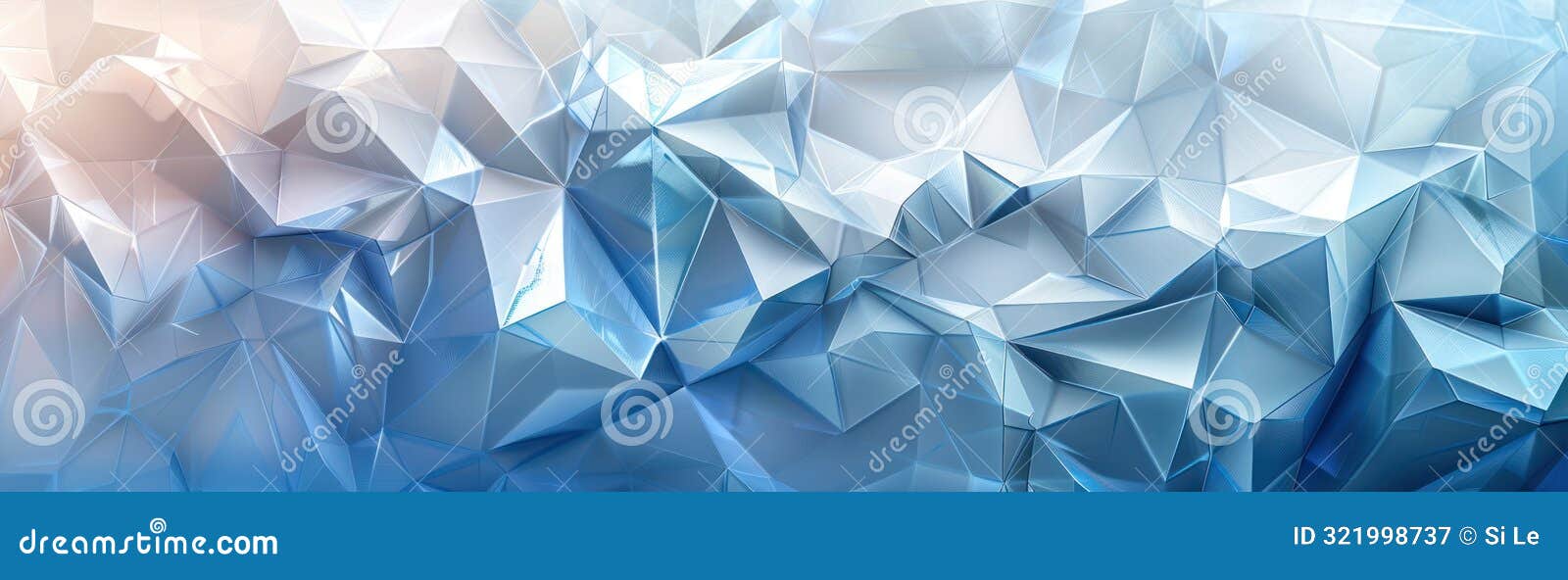 Crystal Blue Facets: Abstract Macro Texture For Panoramic Wallpaper And ...