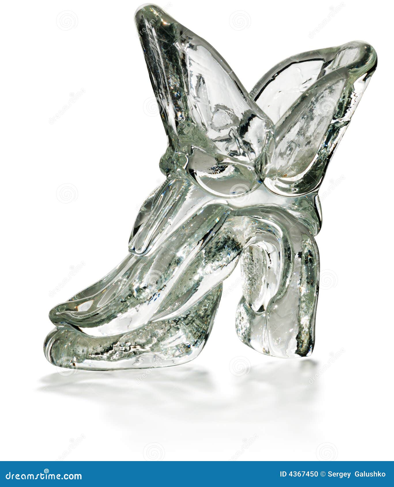 Crystal boot stock photo. Image of boot, isolated, glass - 4367450