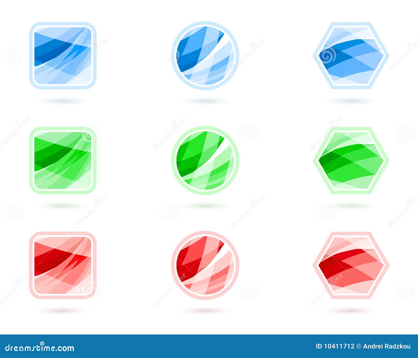 Crystal buttons stock vector. Illustration of crystal - 10411712