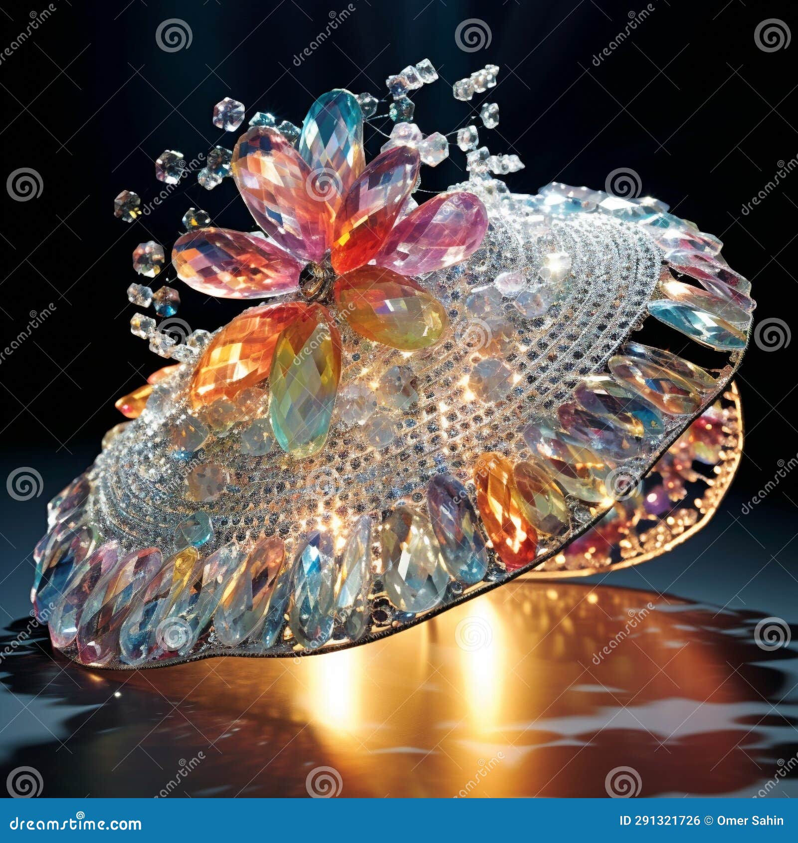 Crystal Cascade Hat - Visually Stunning Hat with Cascading Crystals ...