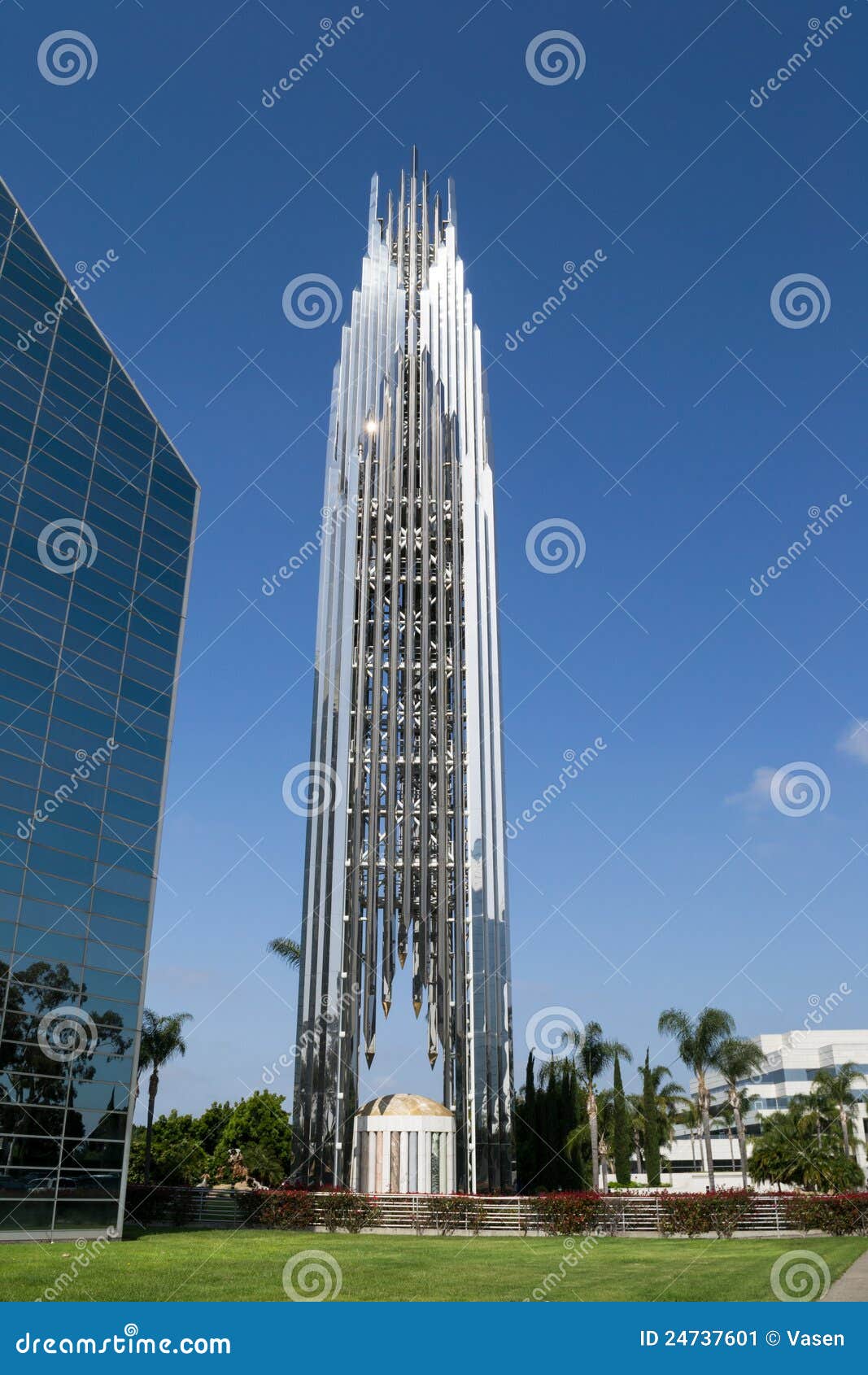 Crystal Cathedral Tower stock image. Image of building - 24737601