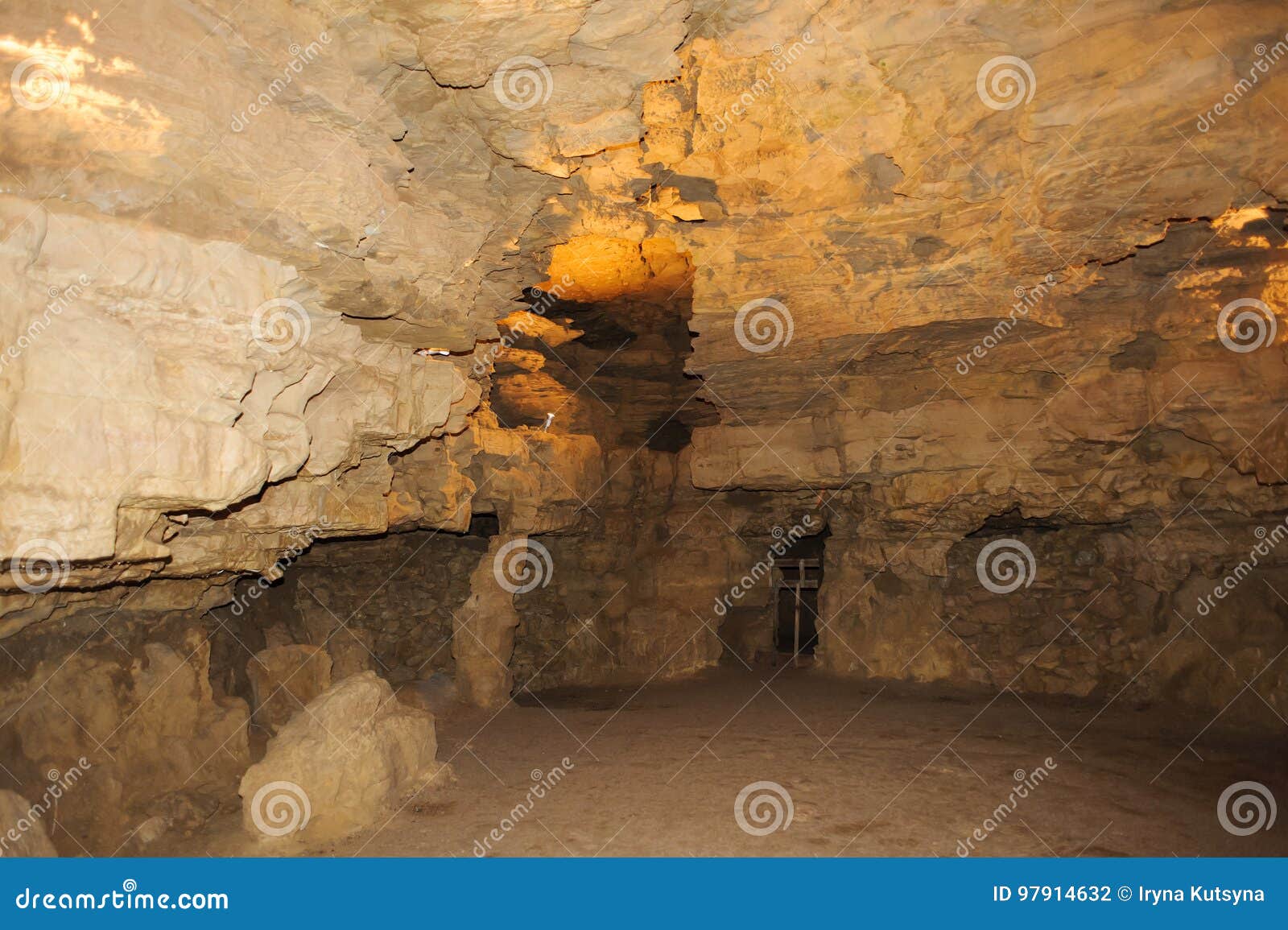 Crystal Cave horizontal stock photo. Image of stalagmites - 97914632